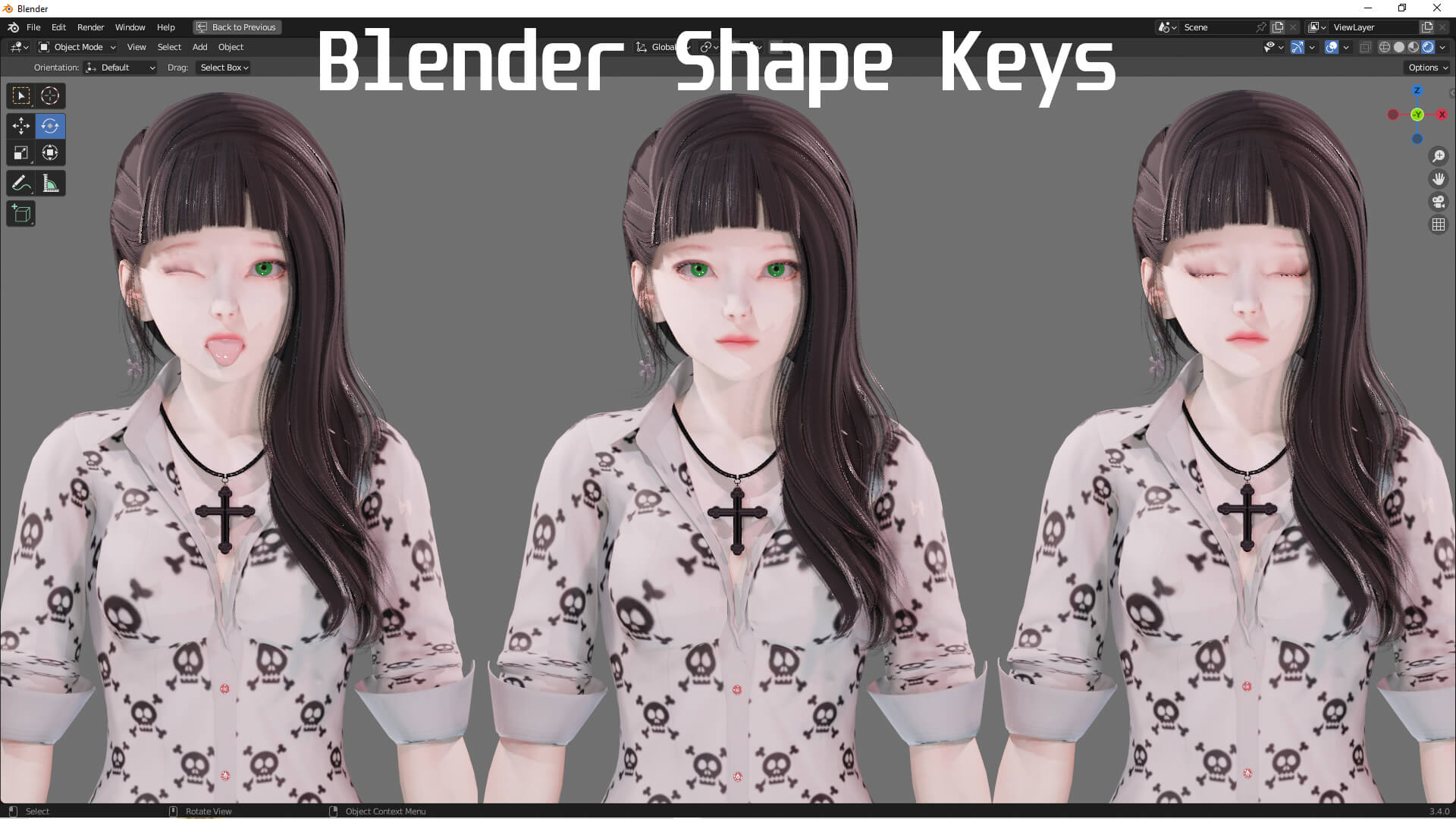 Emo Clothing 0005 - UE5 - Unity - Blender - Animated 3D Model by ...