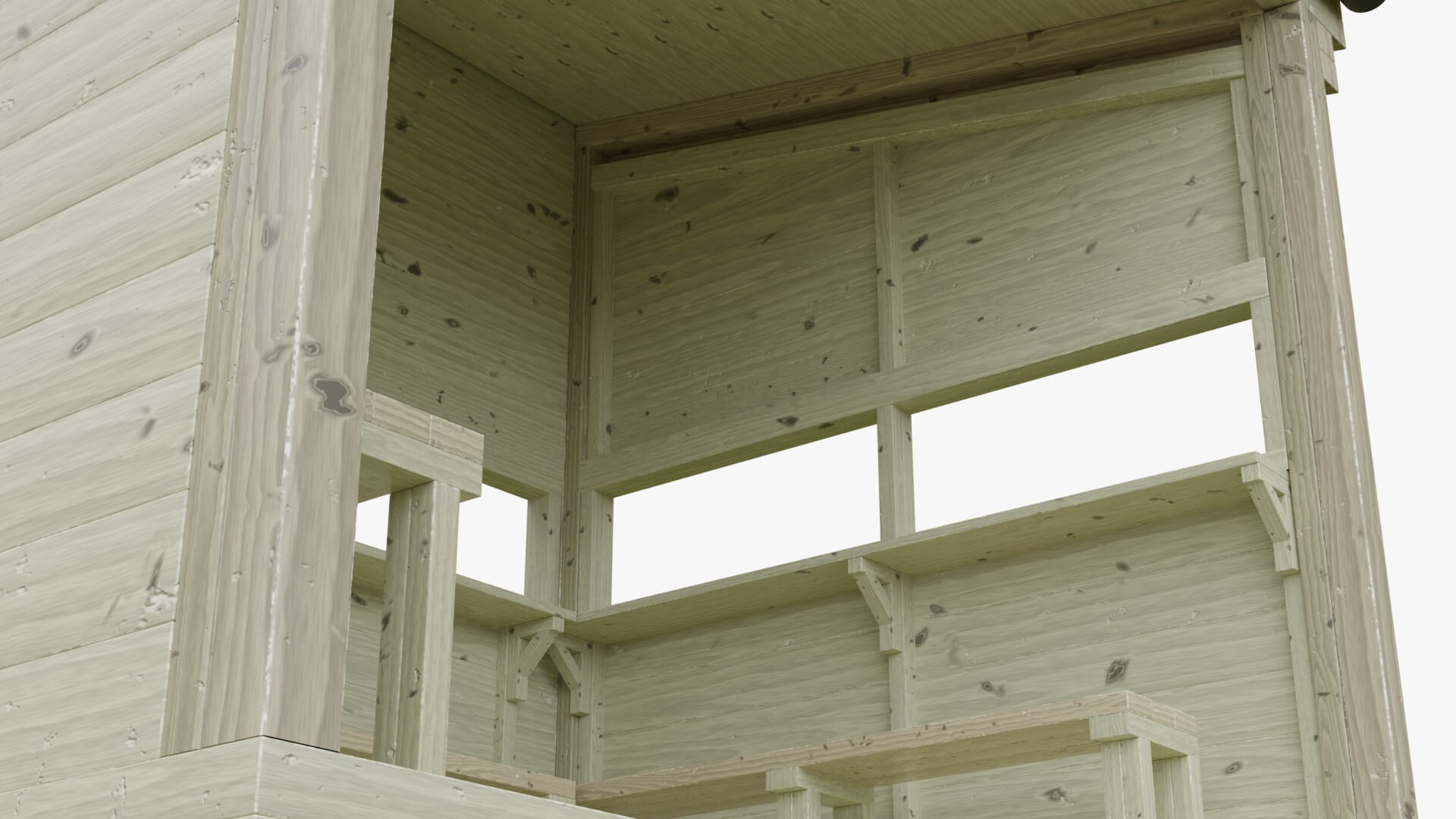 Bird Hide Shelter - 3D Model by Blenduffo