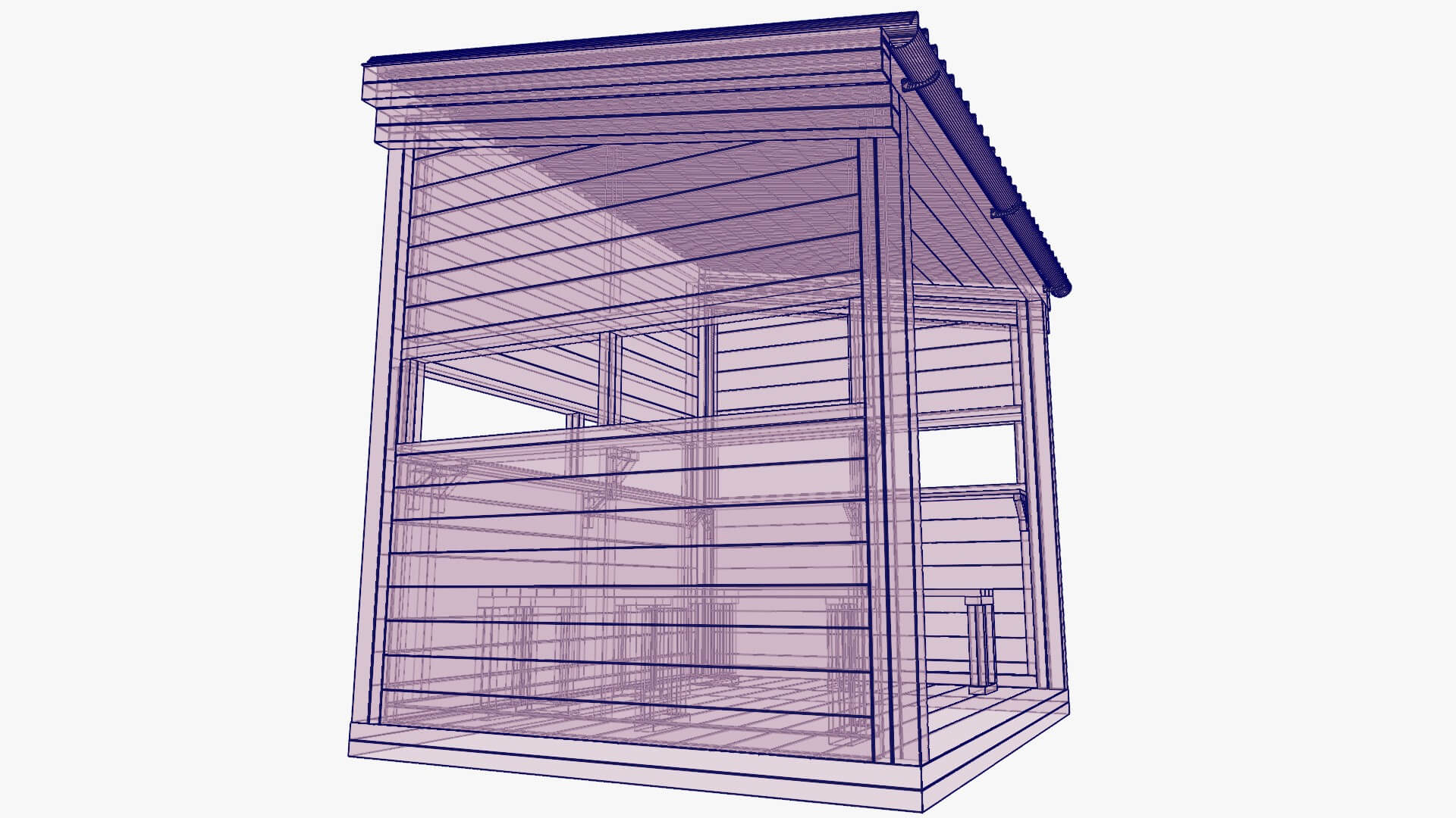 Bird Hide Shelter - 3D Model by Blenduffo