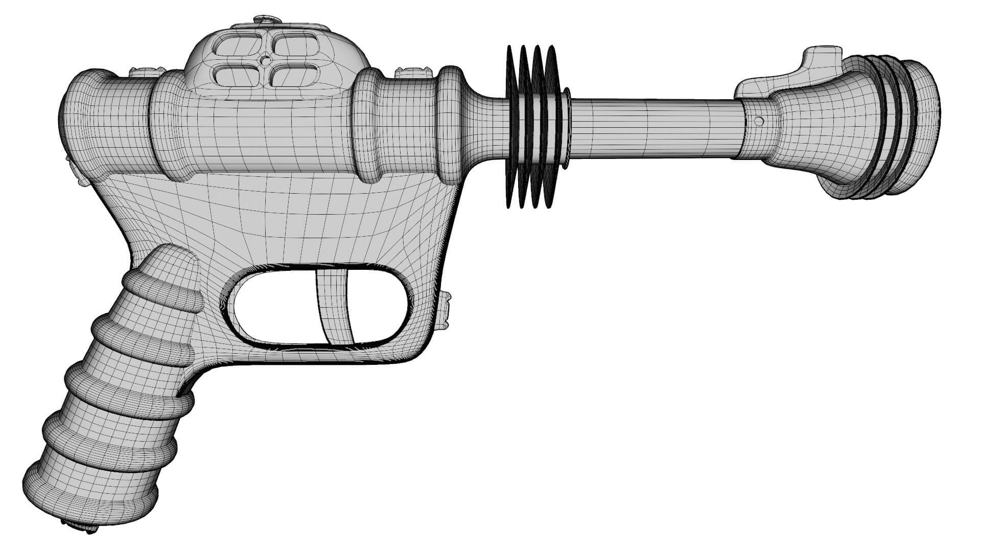 Buck Rogers Disintegrator Pistol - 3D Model by Blenduffo