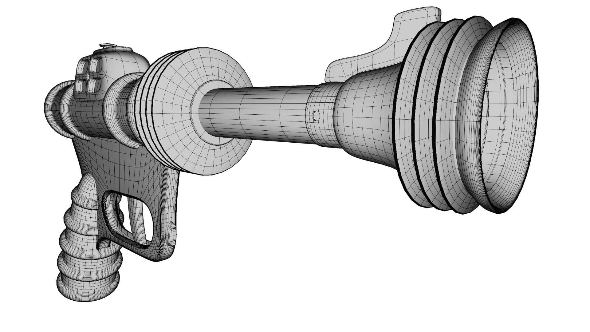 Buck Rogers Disintegrator Pistol - 3D Model by Blenduffo