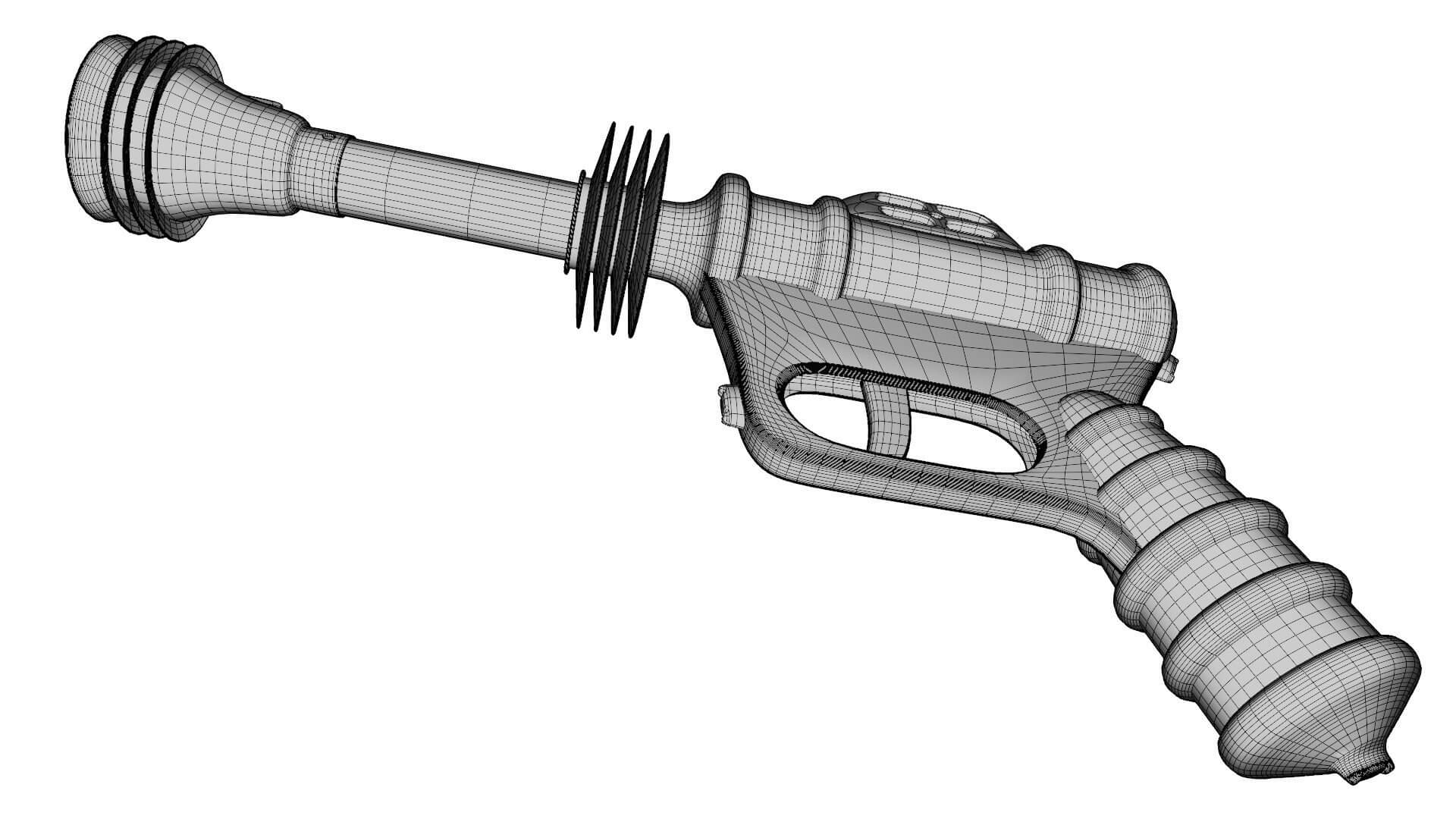 Buck Rogers Disintegrator Pistol - 3D Model by Blenduffo