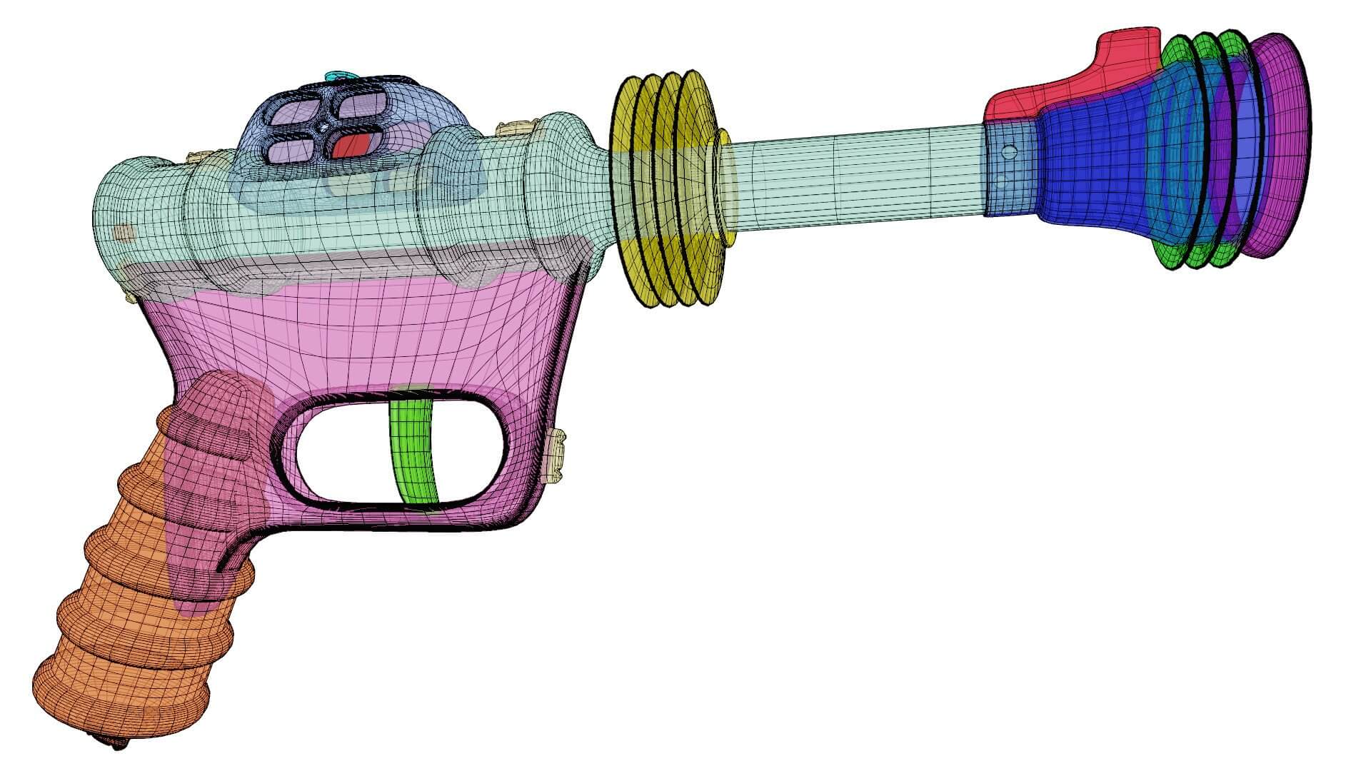Buck Rogers Disintegrator Pistol - 3D Model by Blenduffo