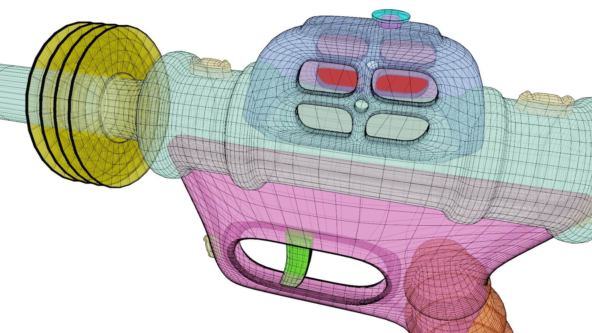 Buck Rogers Disintegrator Pistol - 3D Model by Blenduffo