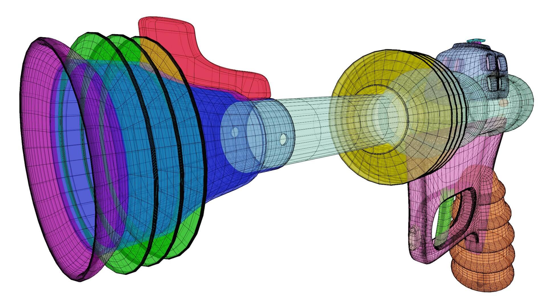 Buck Rogers Disintegrator Pistol - 3D Model by Blenduffo