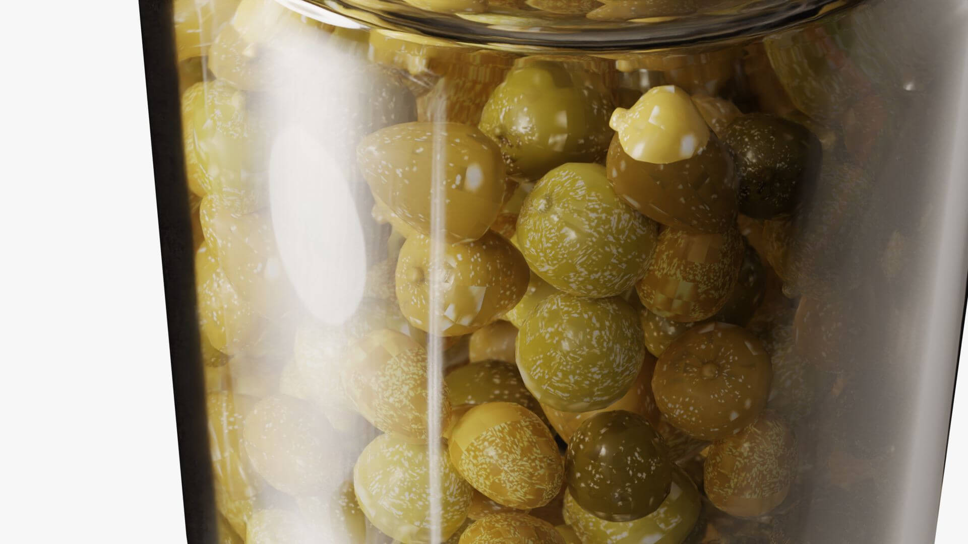 Caper Buds in a Jar - 3D Model by Blenduffo