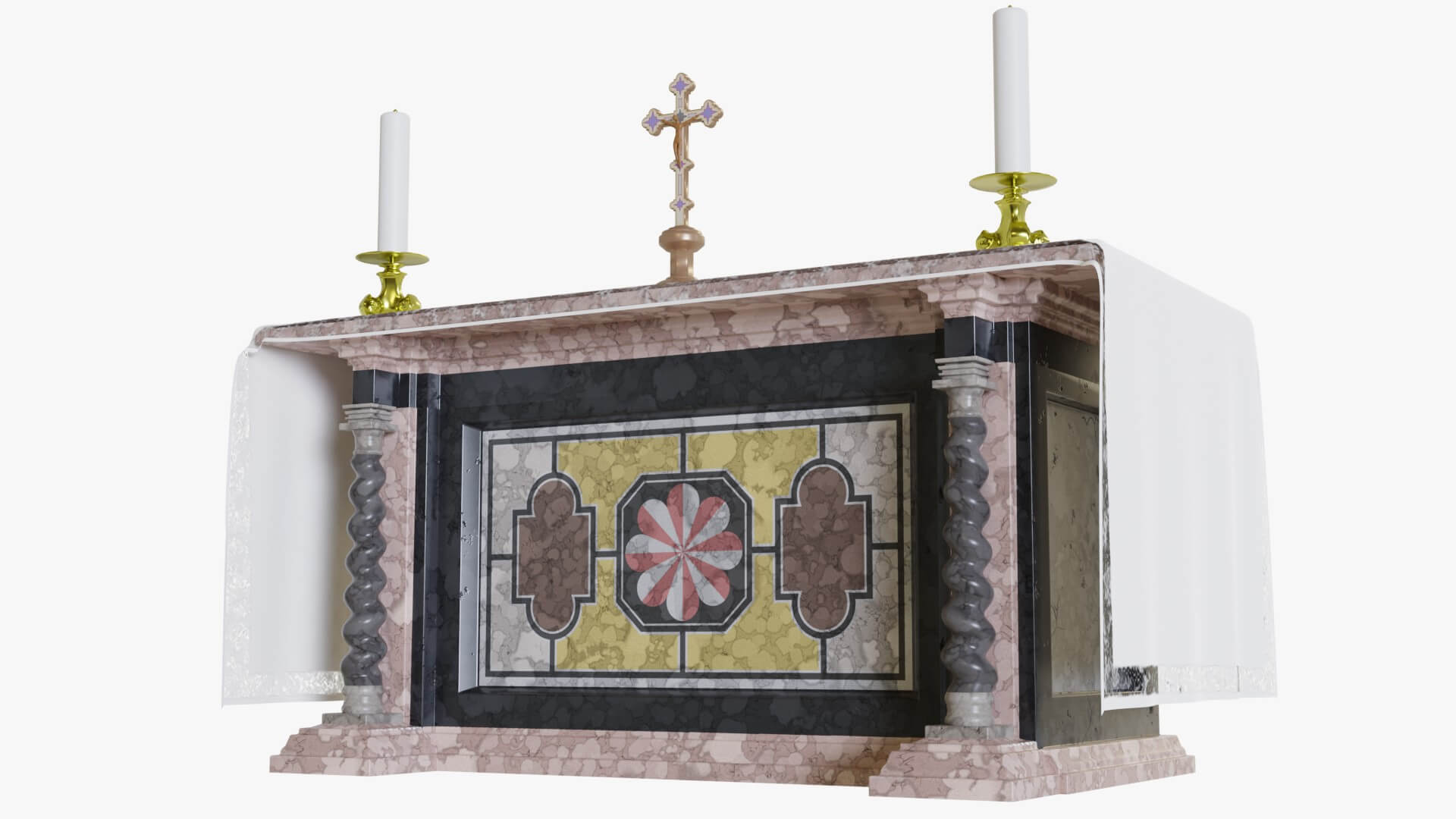 Church Altar - 3D Model by Blenduffo