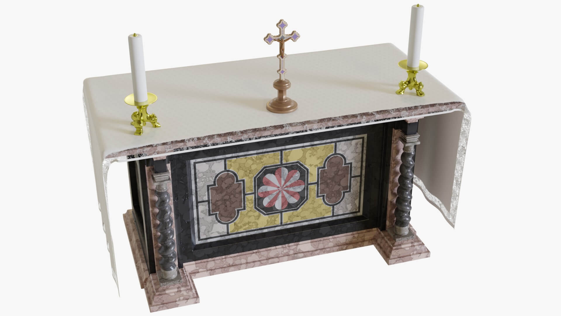 Church Altar - 3D Model by Blenduffo