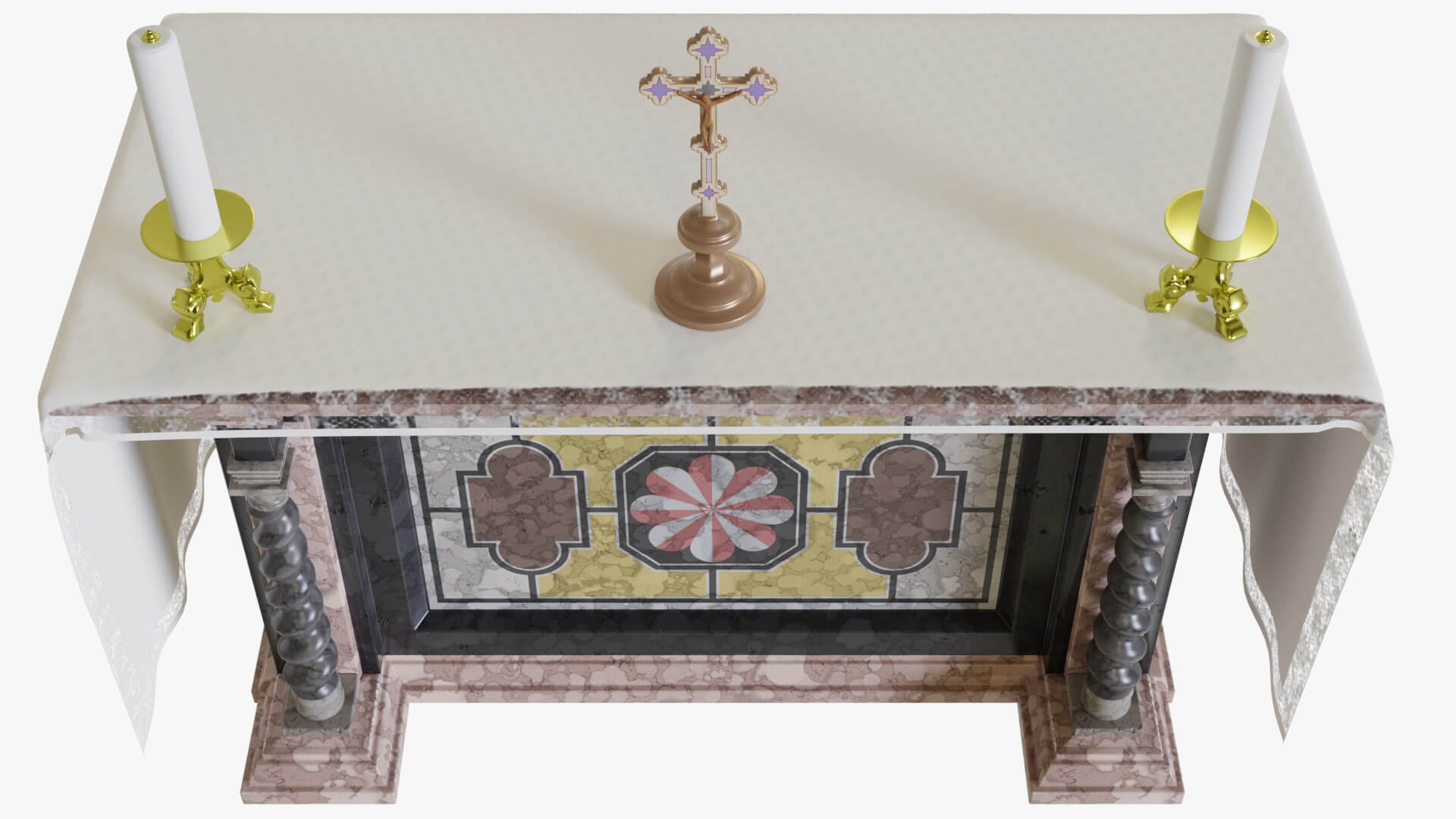 Church Altar - 3D Model by Blenduffo