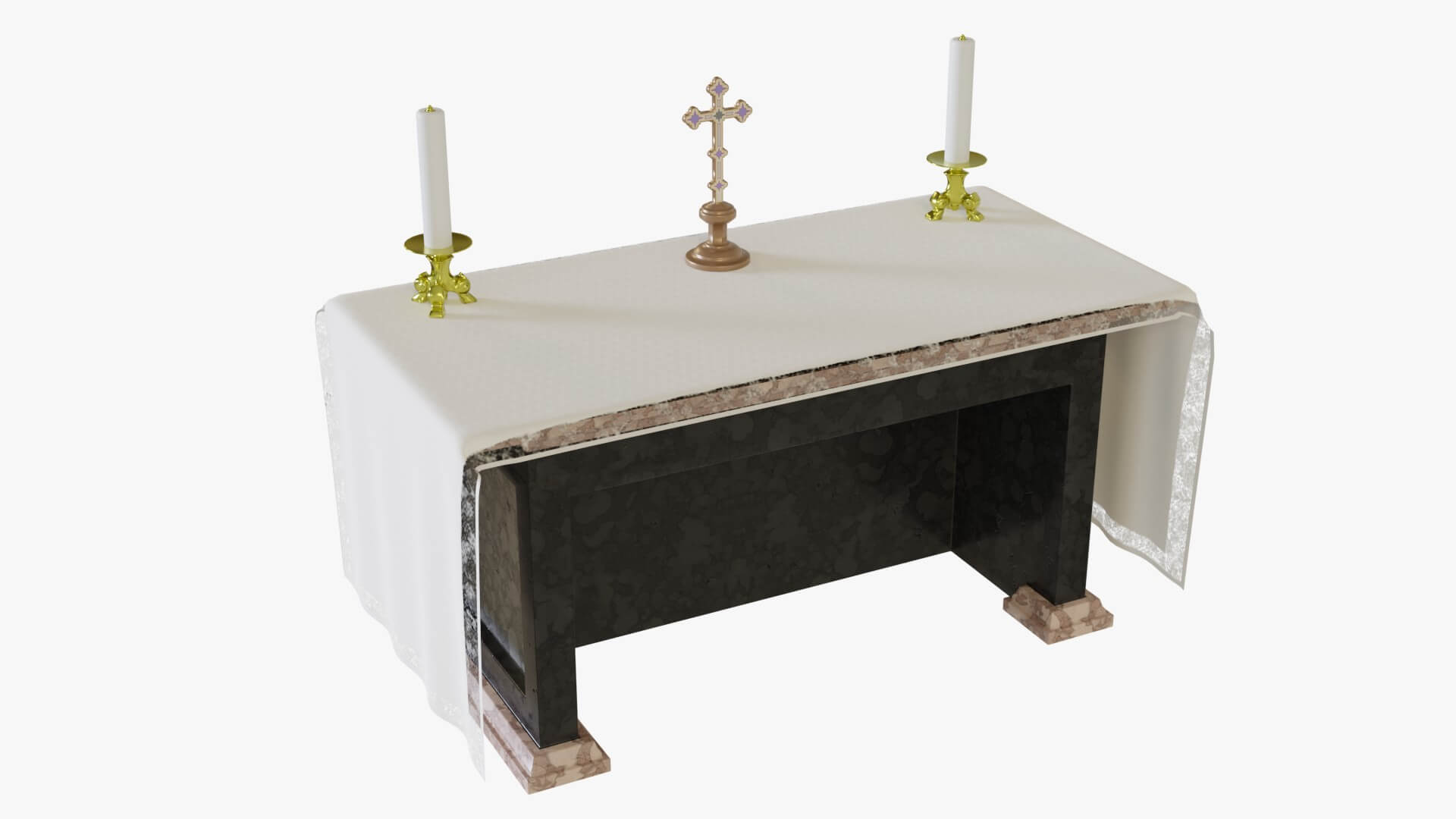 Church Altar - 3D Model by Blenduffo