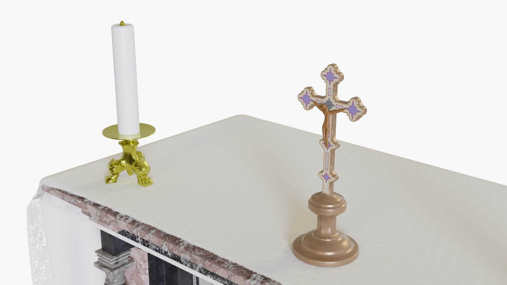 Church Altar - 3D Model by Blenduffo