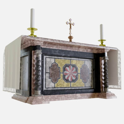 Church Altar - 3D Model by Blenduffo