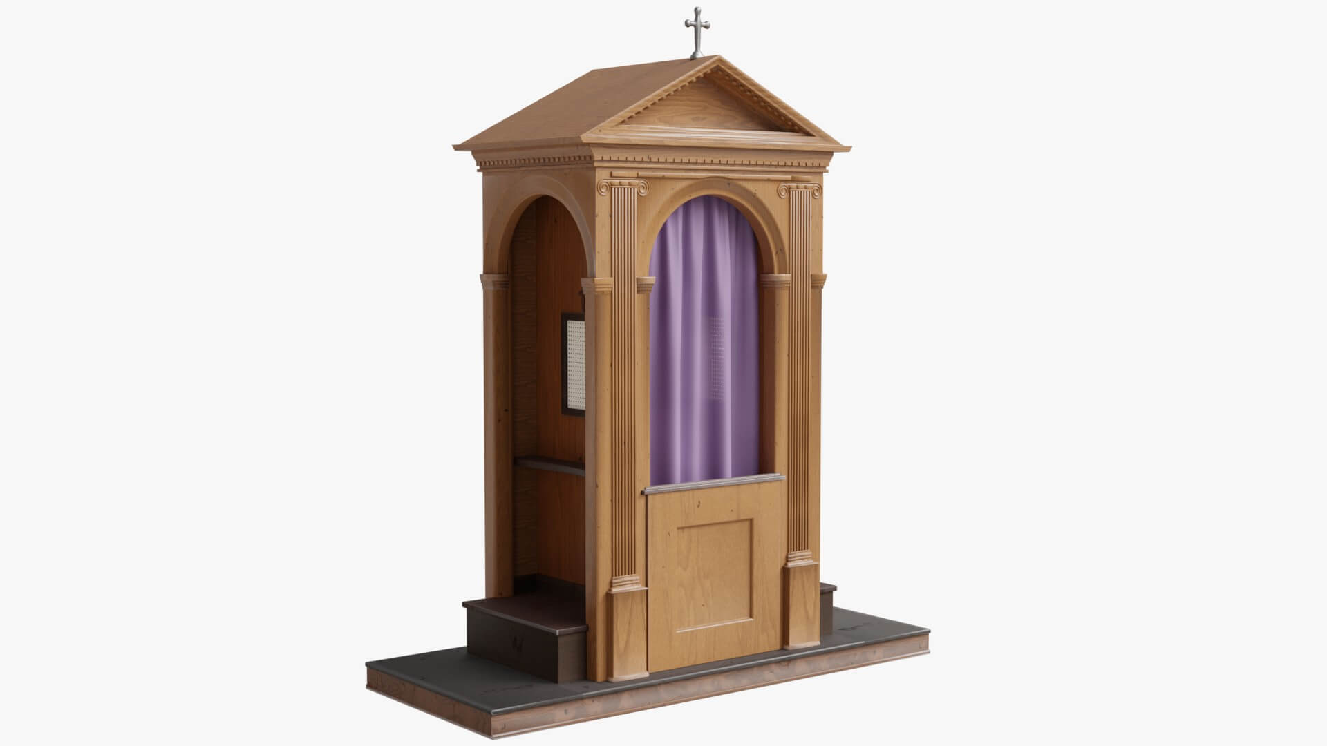 Confessional - 3D Model by Blenduffo