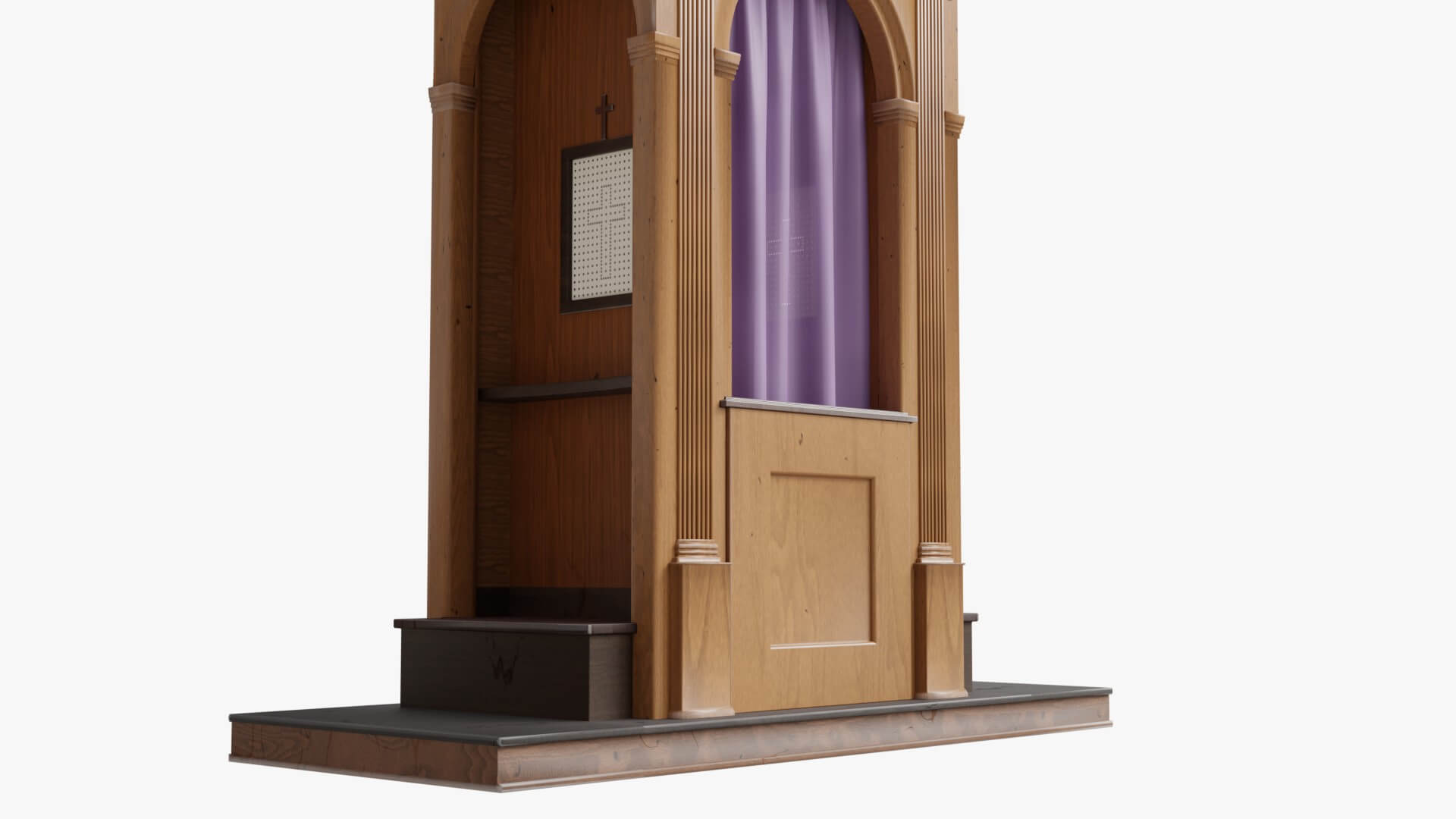 Confessional - 3D Model by Blenduffo