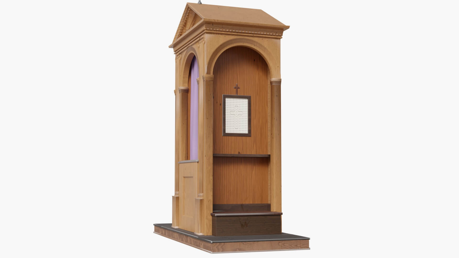 Confessional - 3D Model by Blenduffo