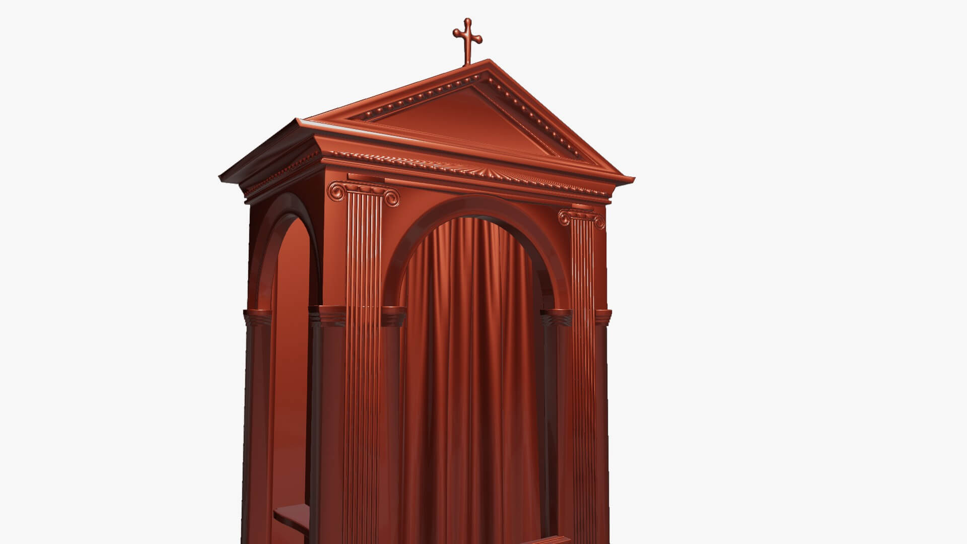 Confessional - 3D Model by Blenduffo