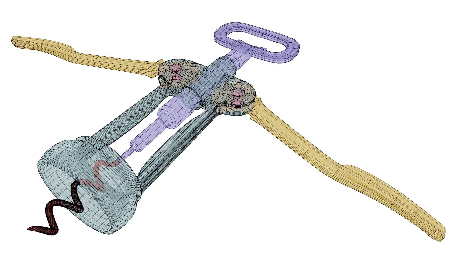 Corkscrew - 3D Model by Blenduffo