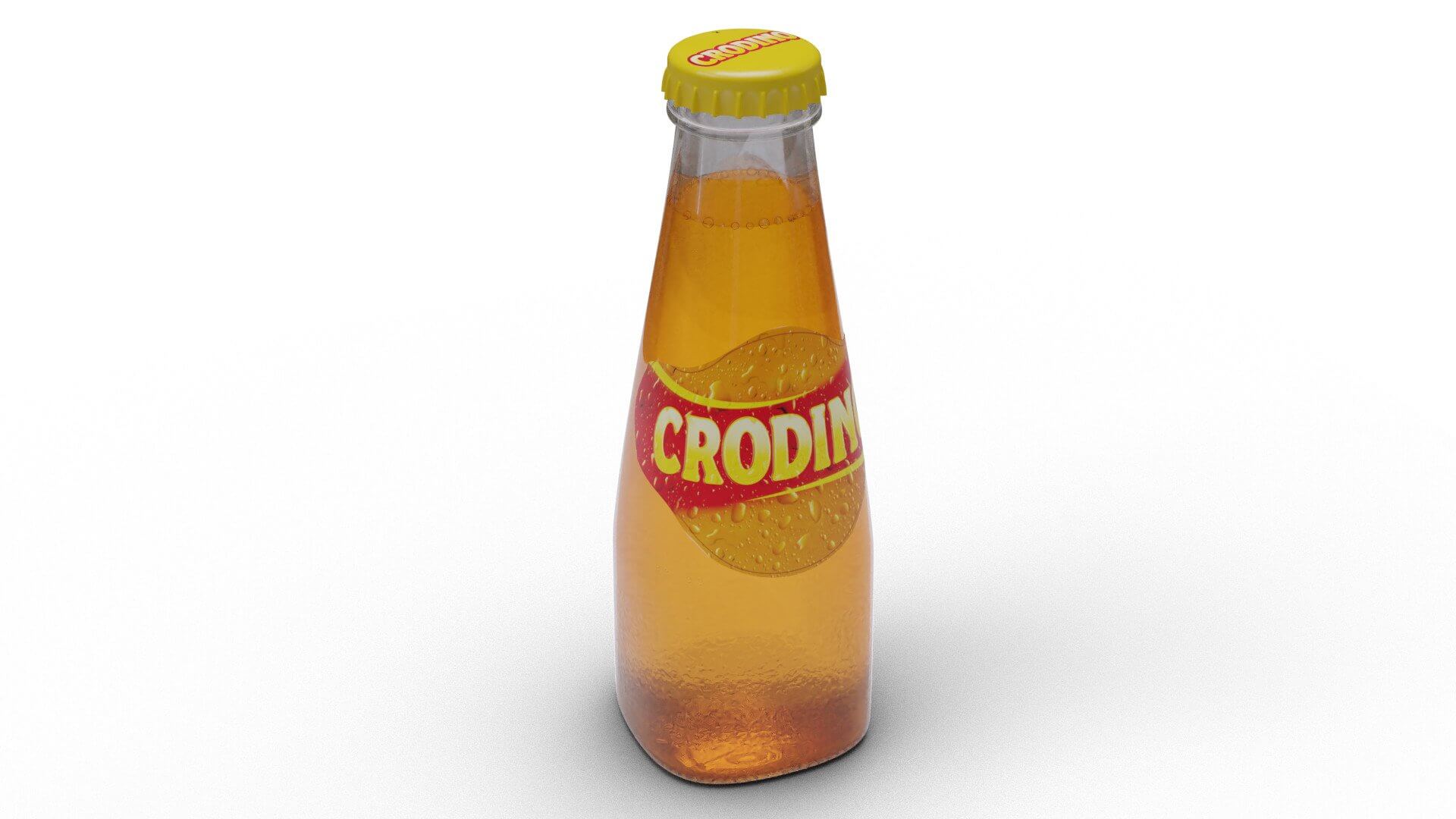 Crodino Aperitif Soda Bottle - 3D Model by Blenduffo