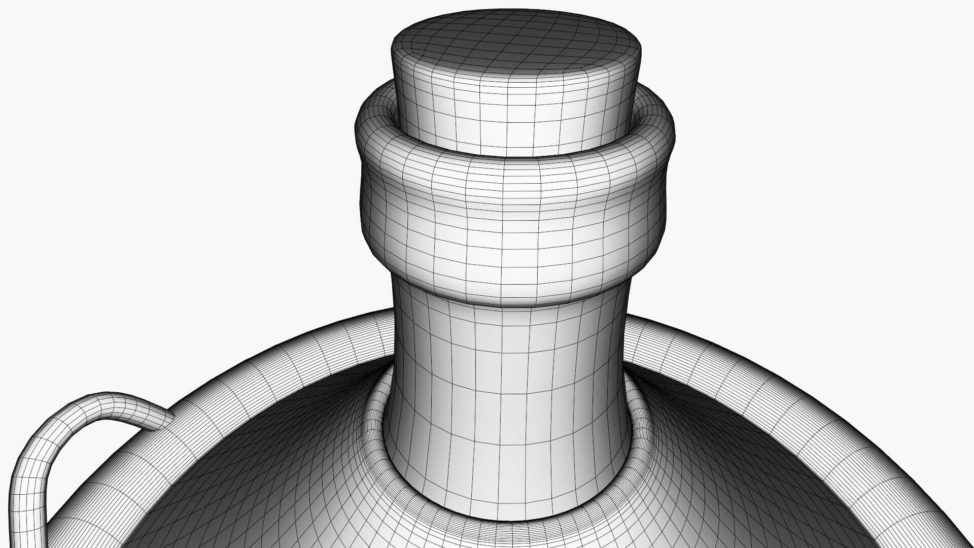 Demijohn - 3D Model by Blenduffo