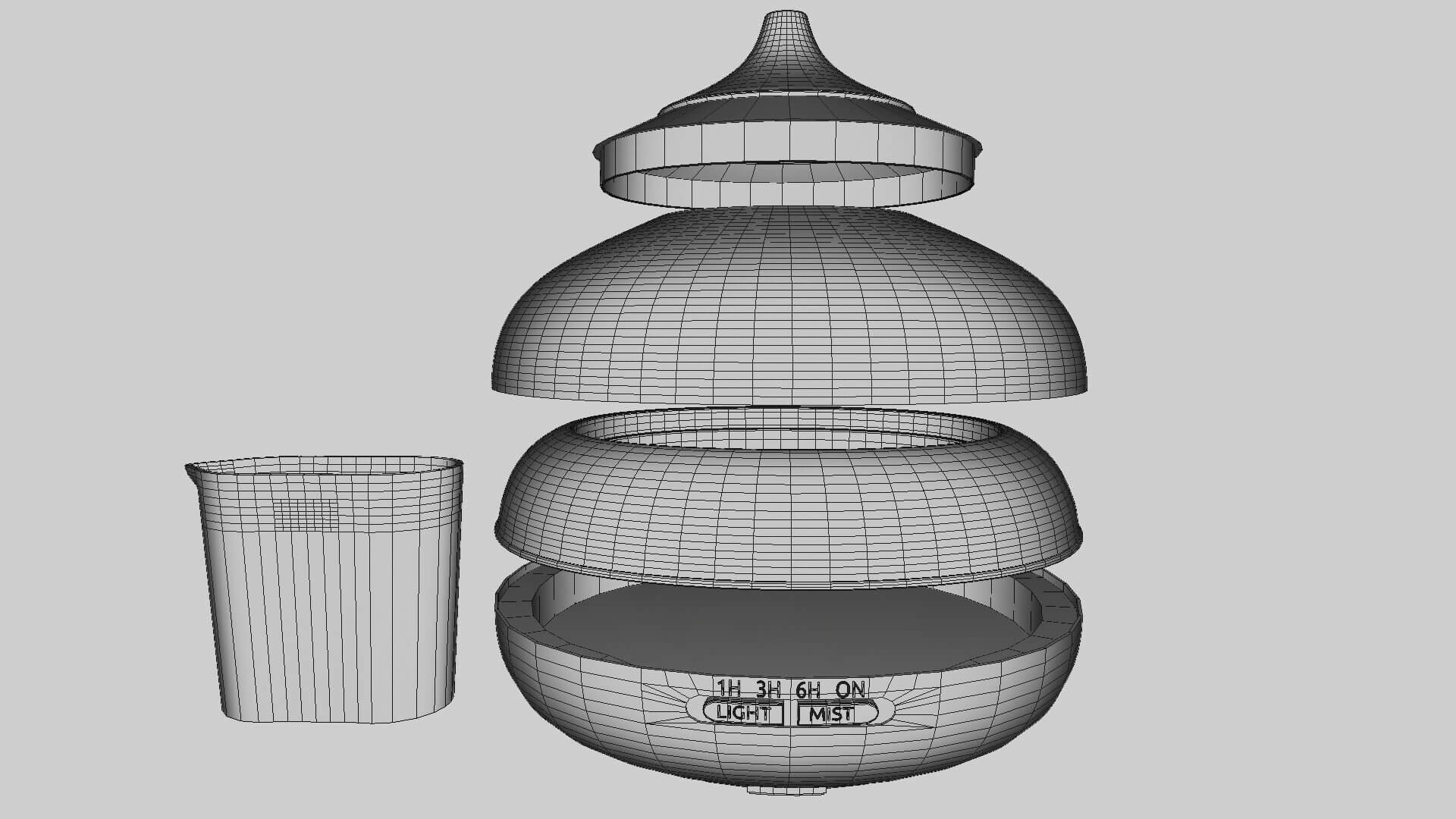 Essential Oil Diffuser - 3D Model by Blenduffo