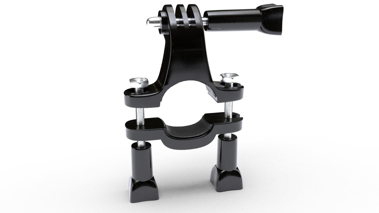 Action Camera Handle Mount - 3D Model by Blenduffo