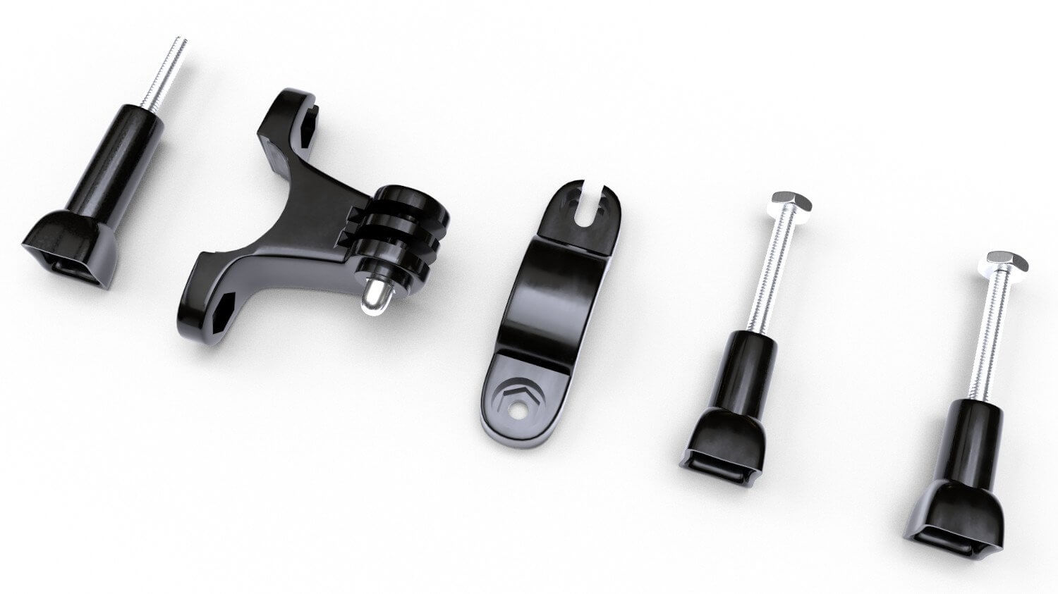 Action Camera Handle Mount - 3D Model by Blenduffo