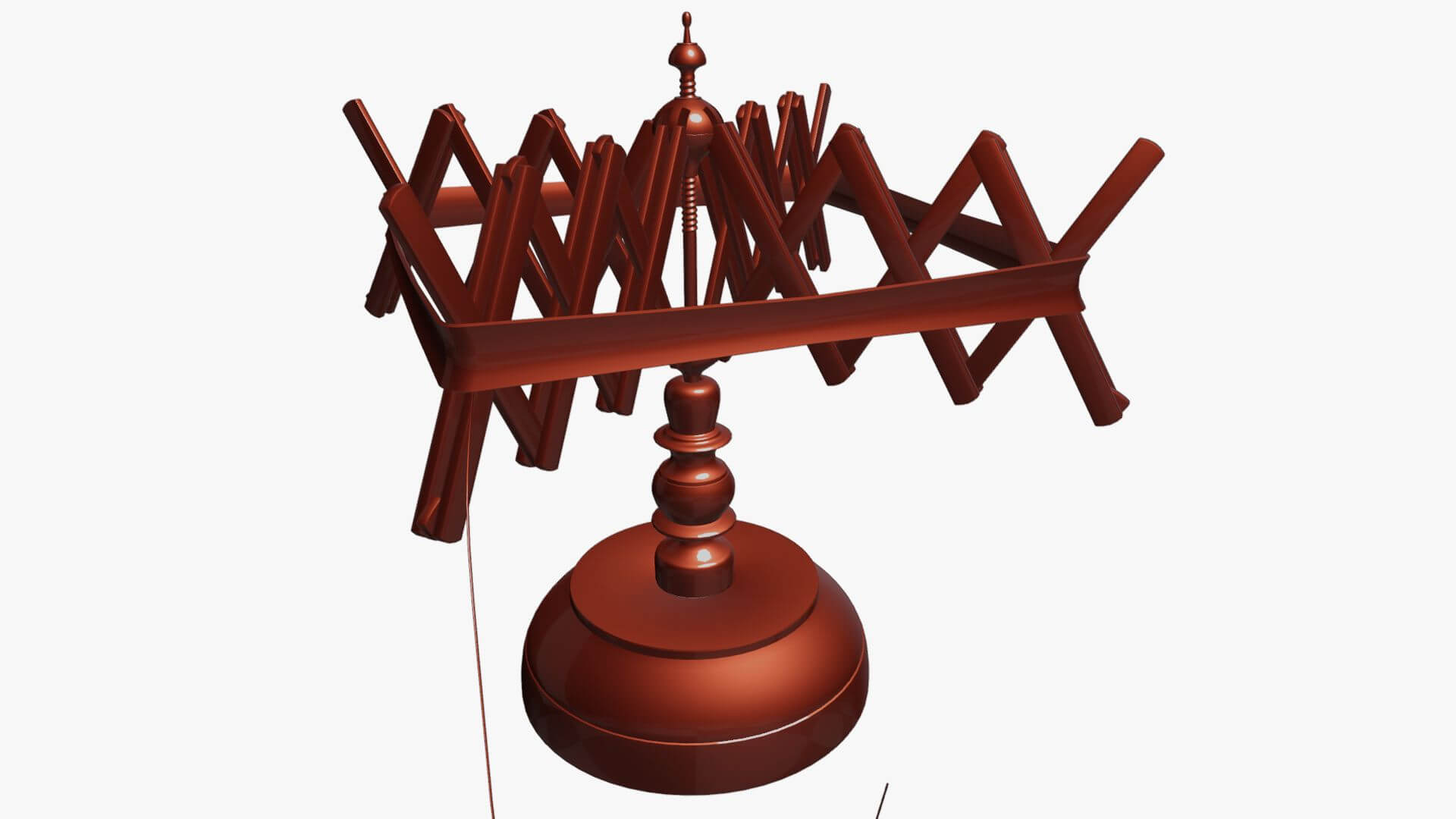 Knitting Yarn Swift - 3D Model by Blenduffo