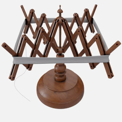 Knitting Yarn Swift - 3D Model by Blenduffo