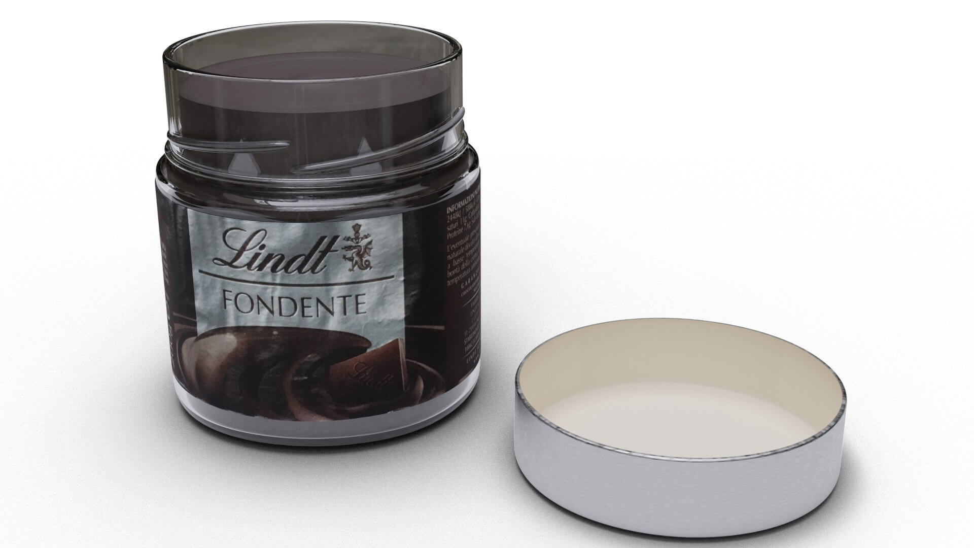 Lindt Chocolate Spread Jar - 3D Model by Blenduffo