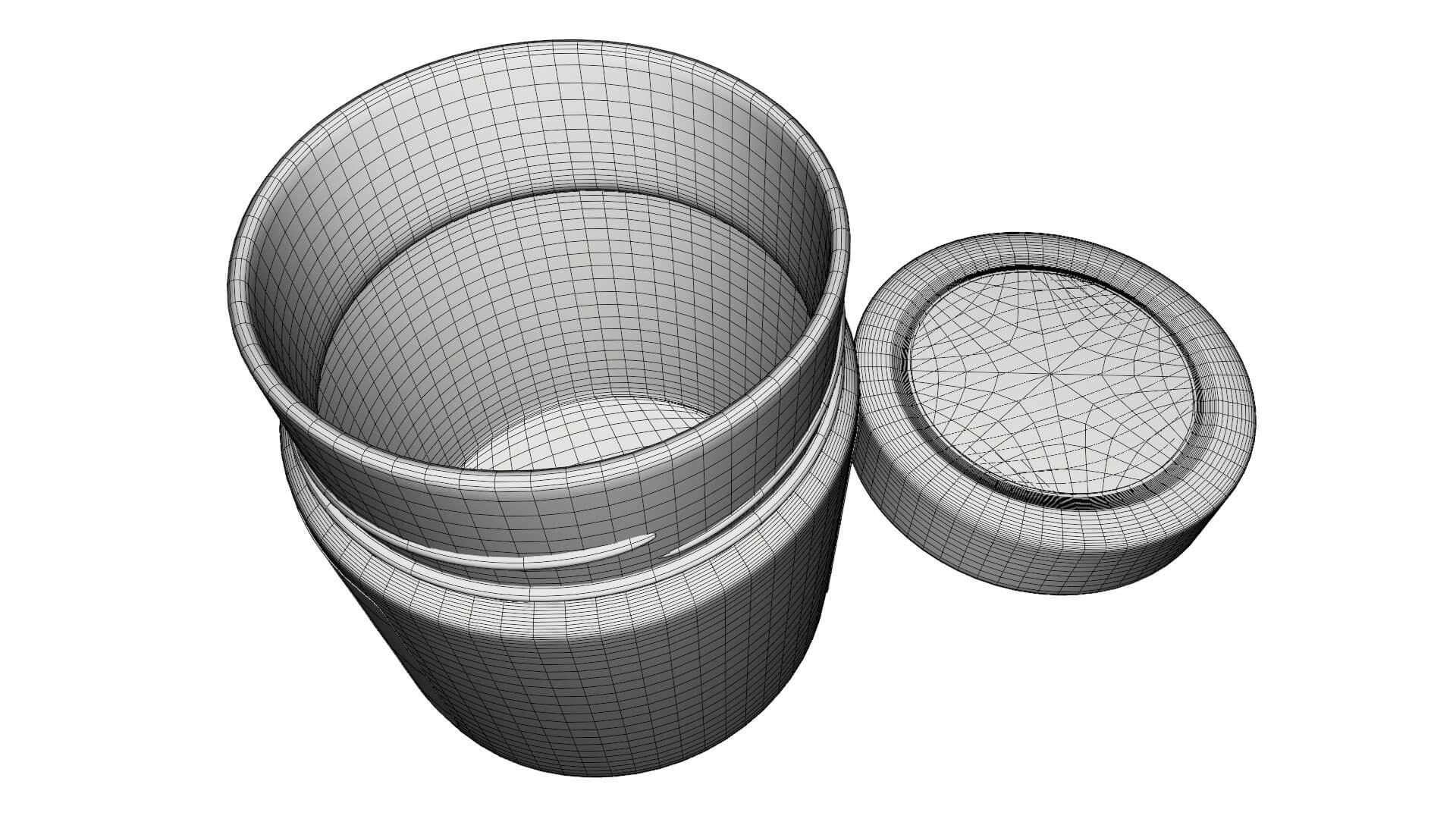 Lindt Chocolate Spread Jar - 3D Model by Blenduffo