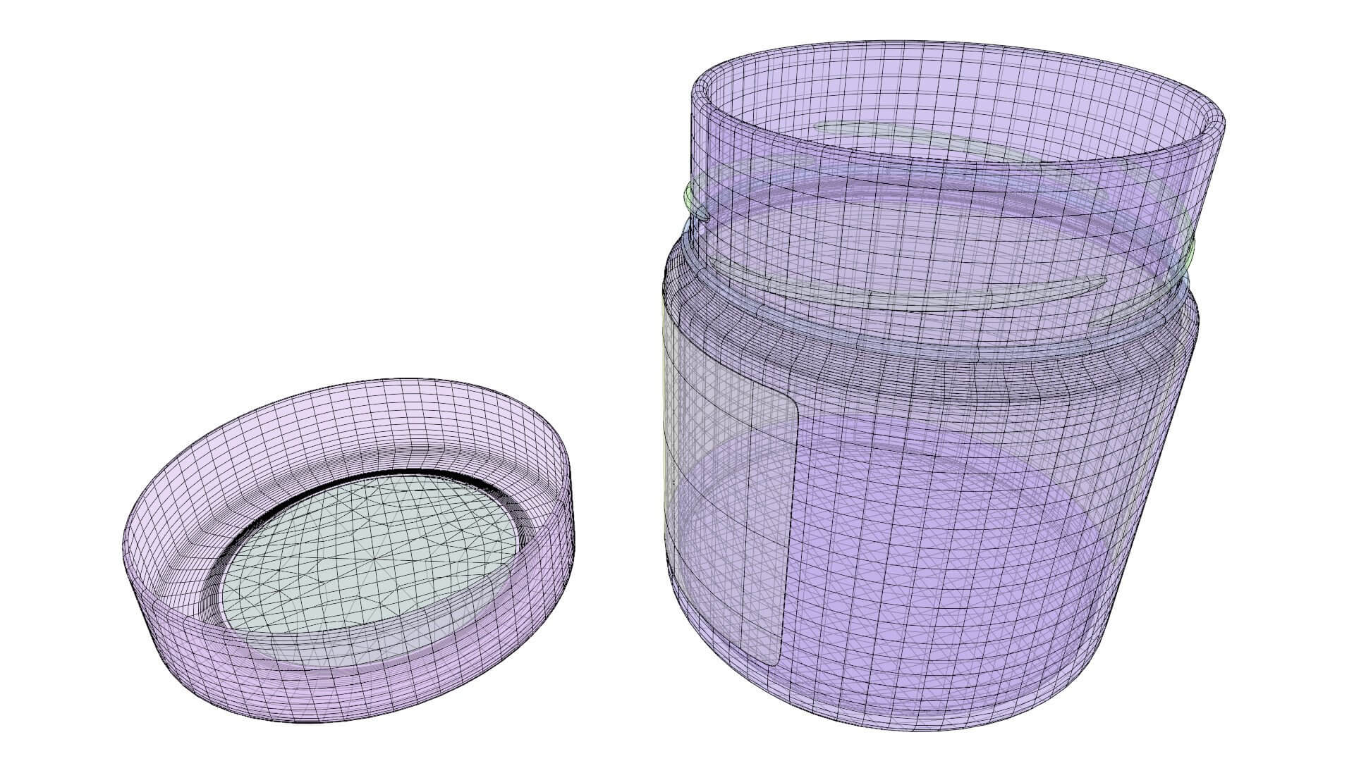 Lindt Chocolate Spread Jar - 3D Model by Blenduffo
