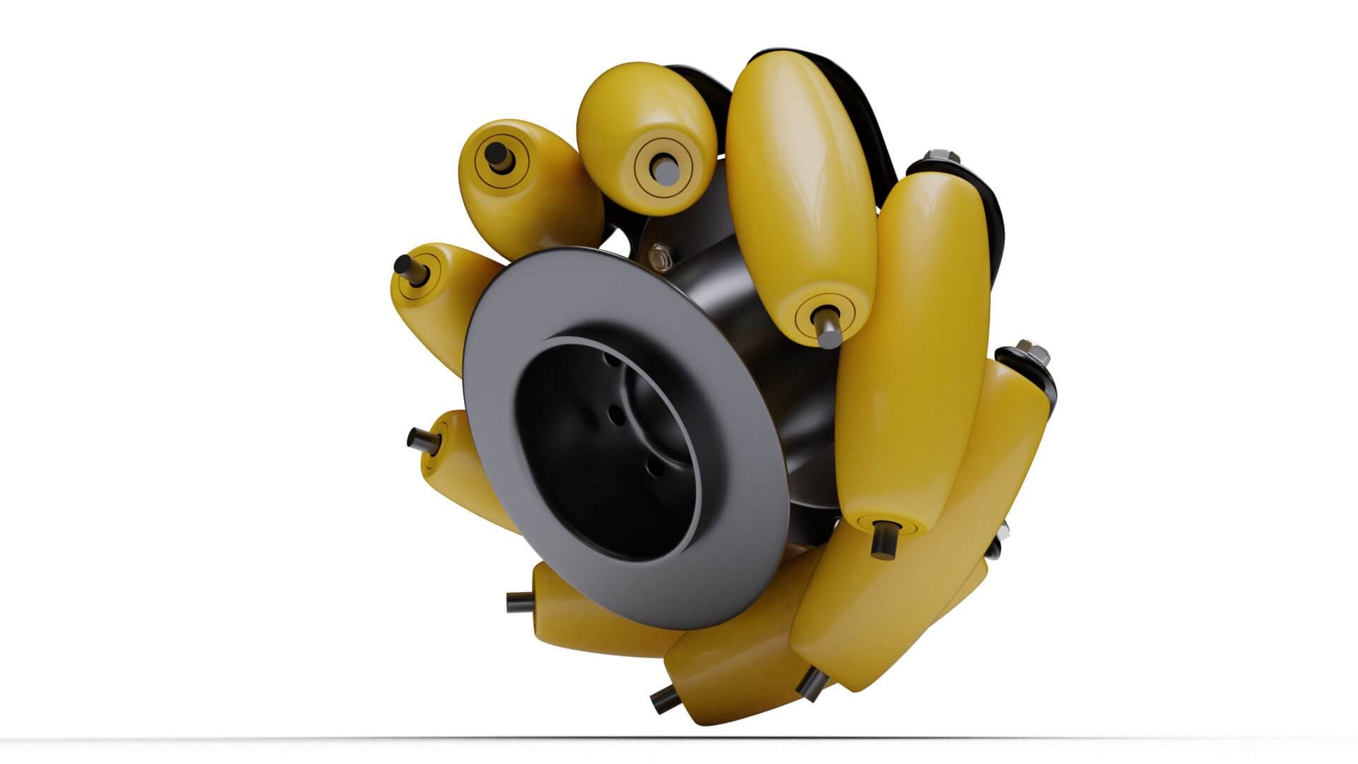 Mecanum Wheel - 3D Model by Blenduffo