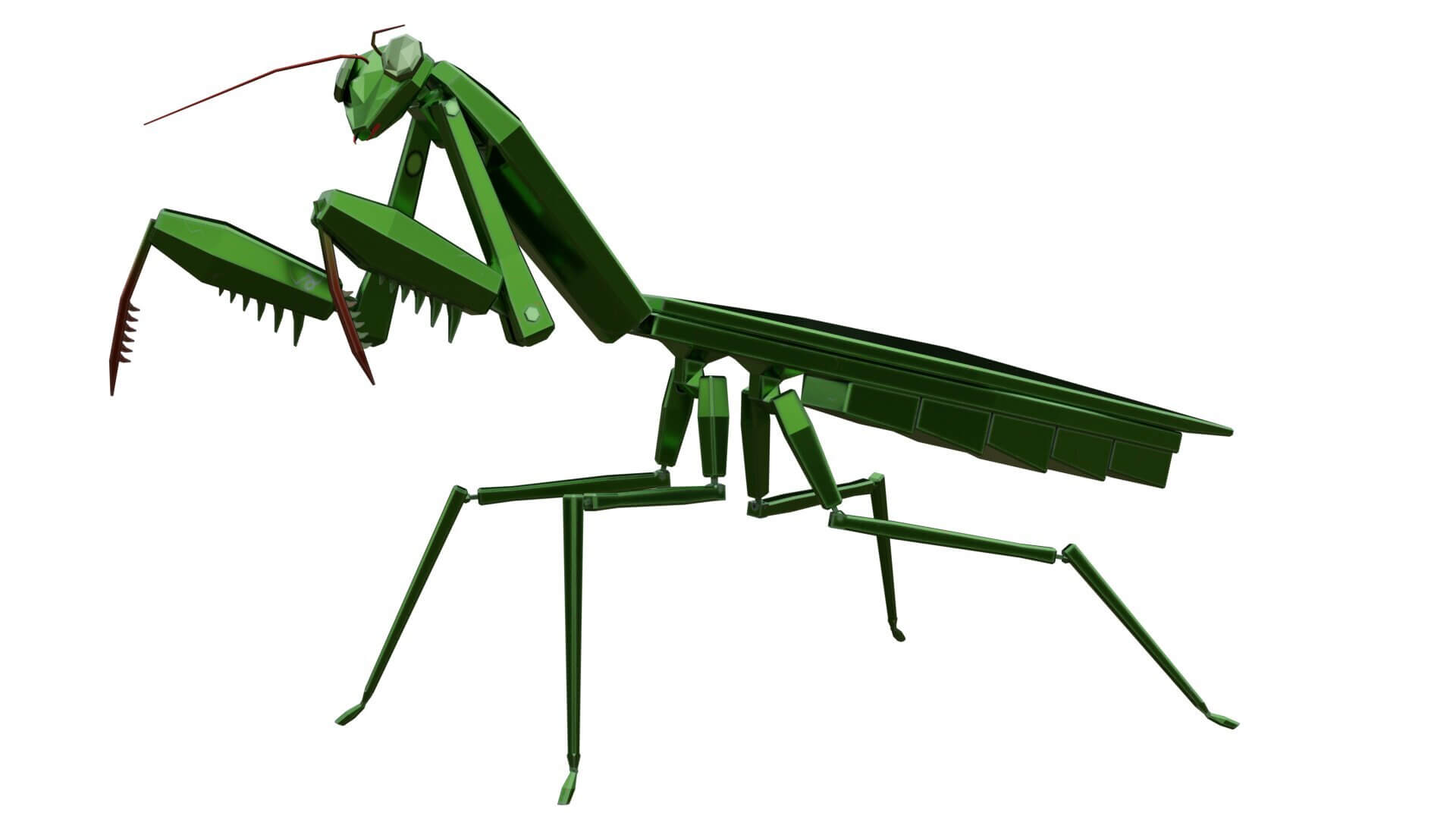 Mecha Mantis - 3D Model by Blenduffo