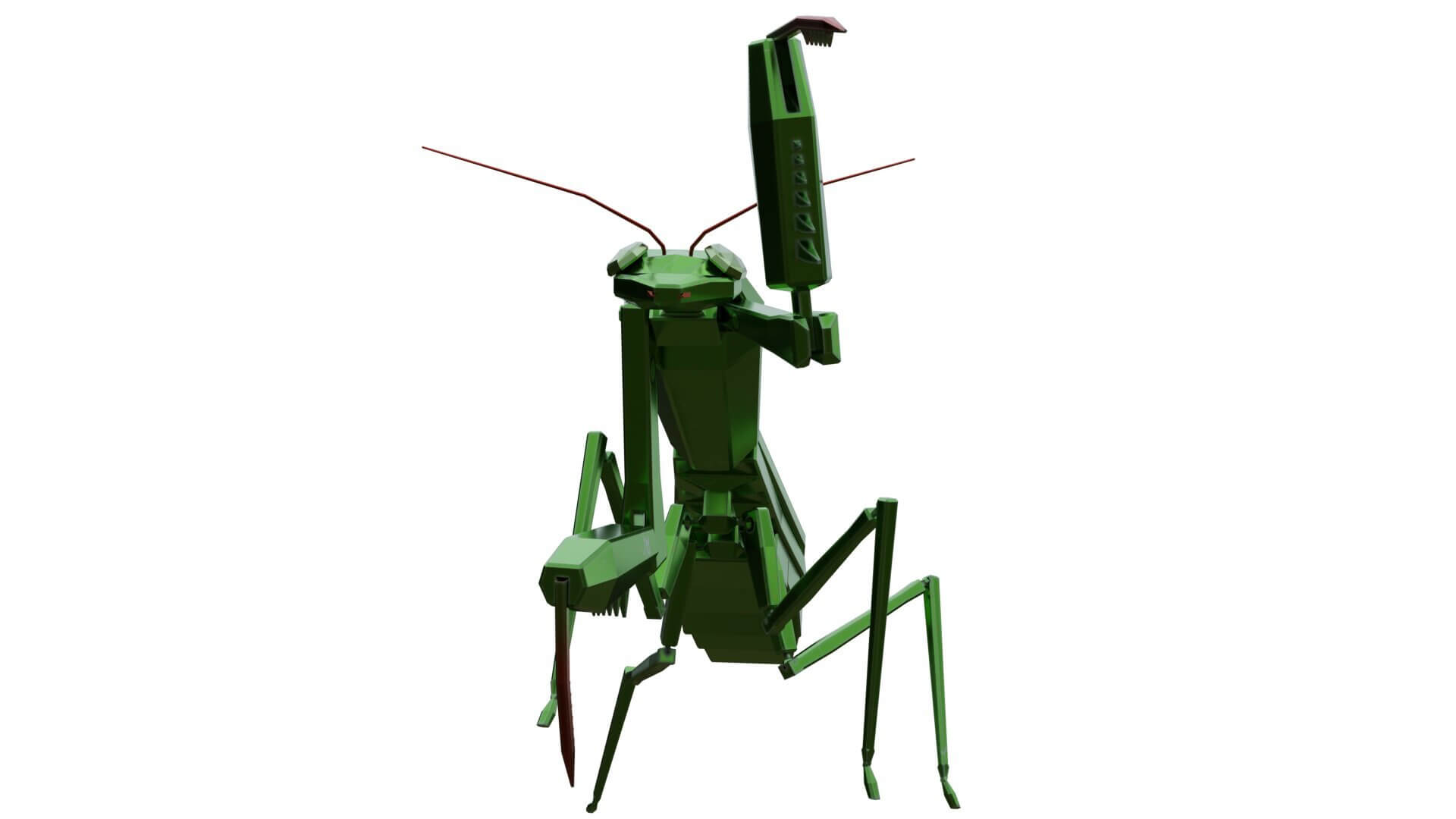 Mecha Mantis - 3D Model by Blenduffo