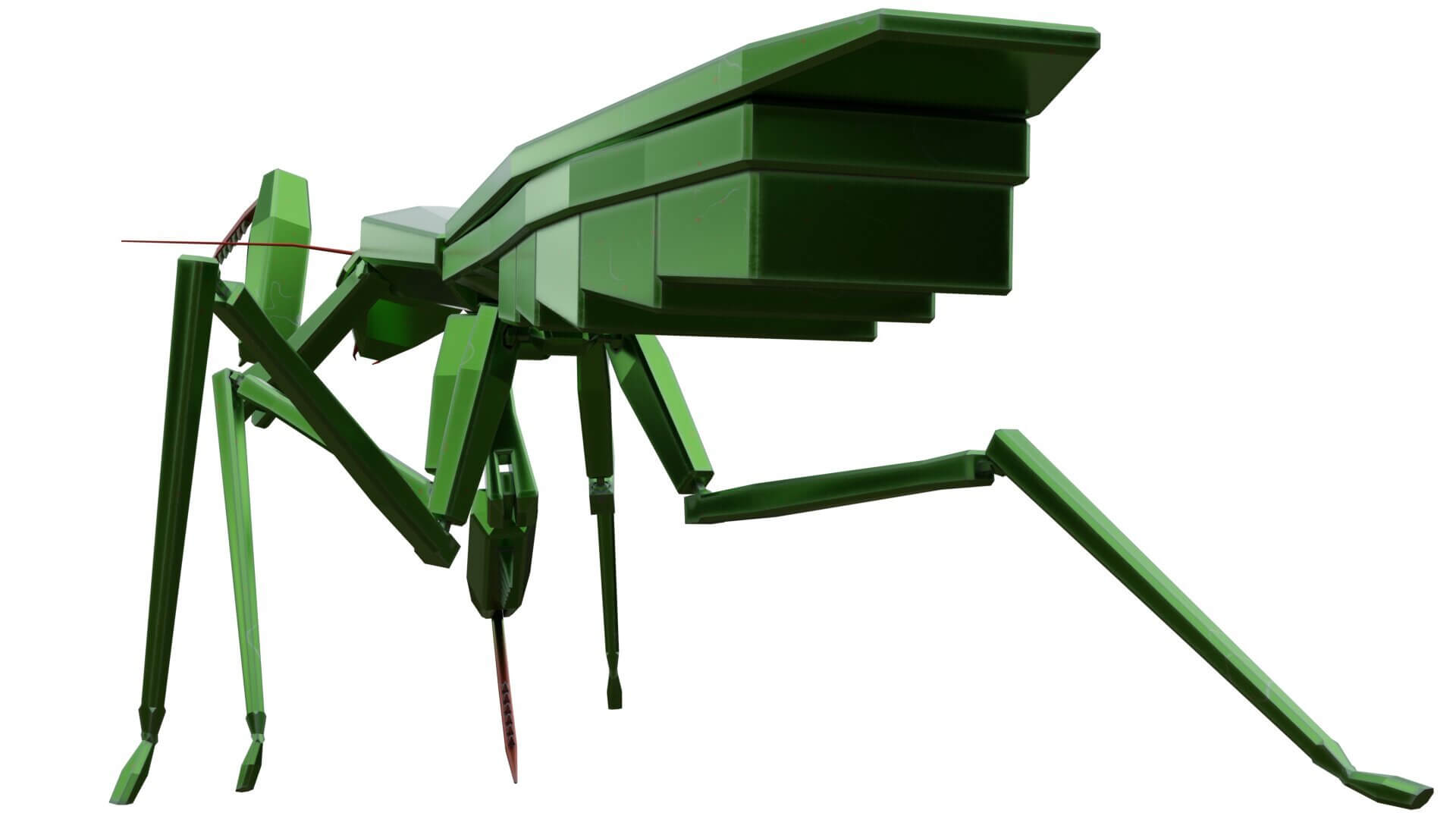 Mecha Mantis - 3D Model by Blenduffo