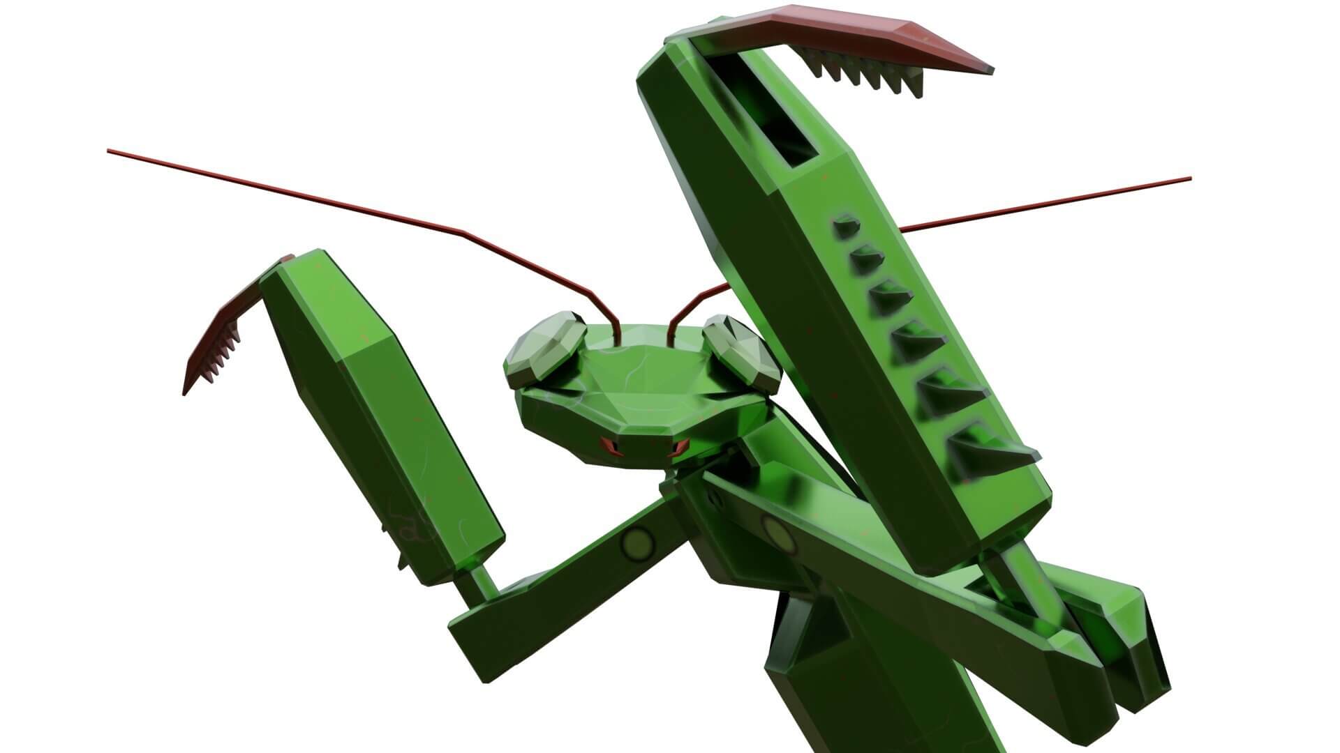 Mecha Mantis - 3D Model by Blenduffo