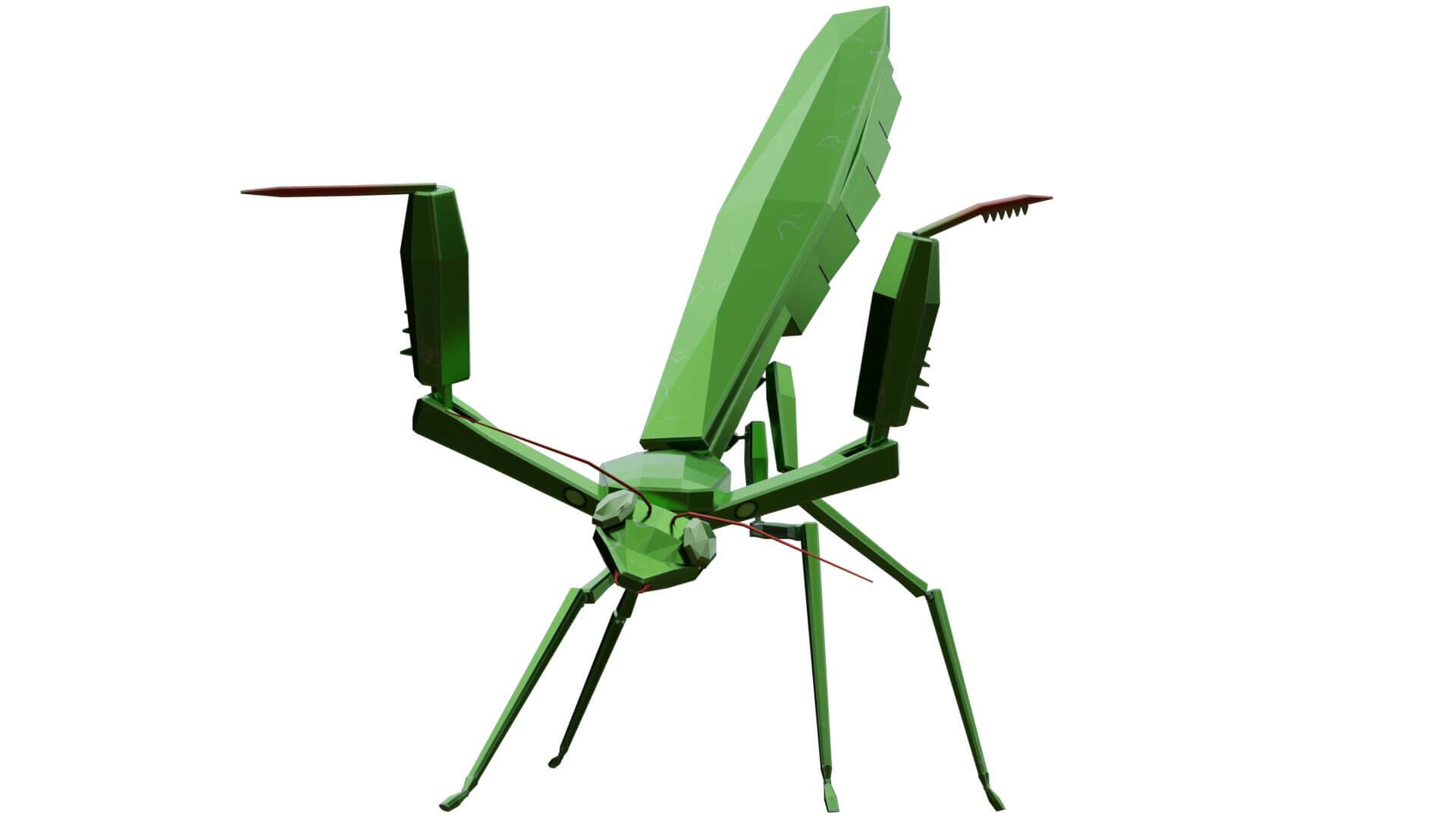 Mecha Mantis - 3D Model by Blenduffo