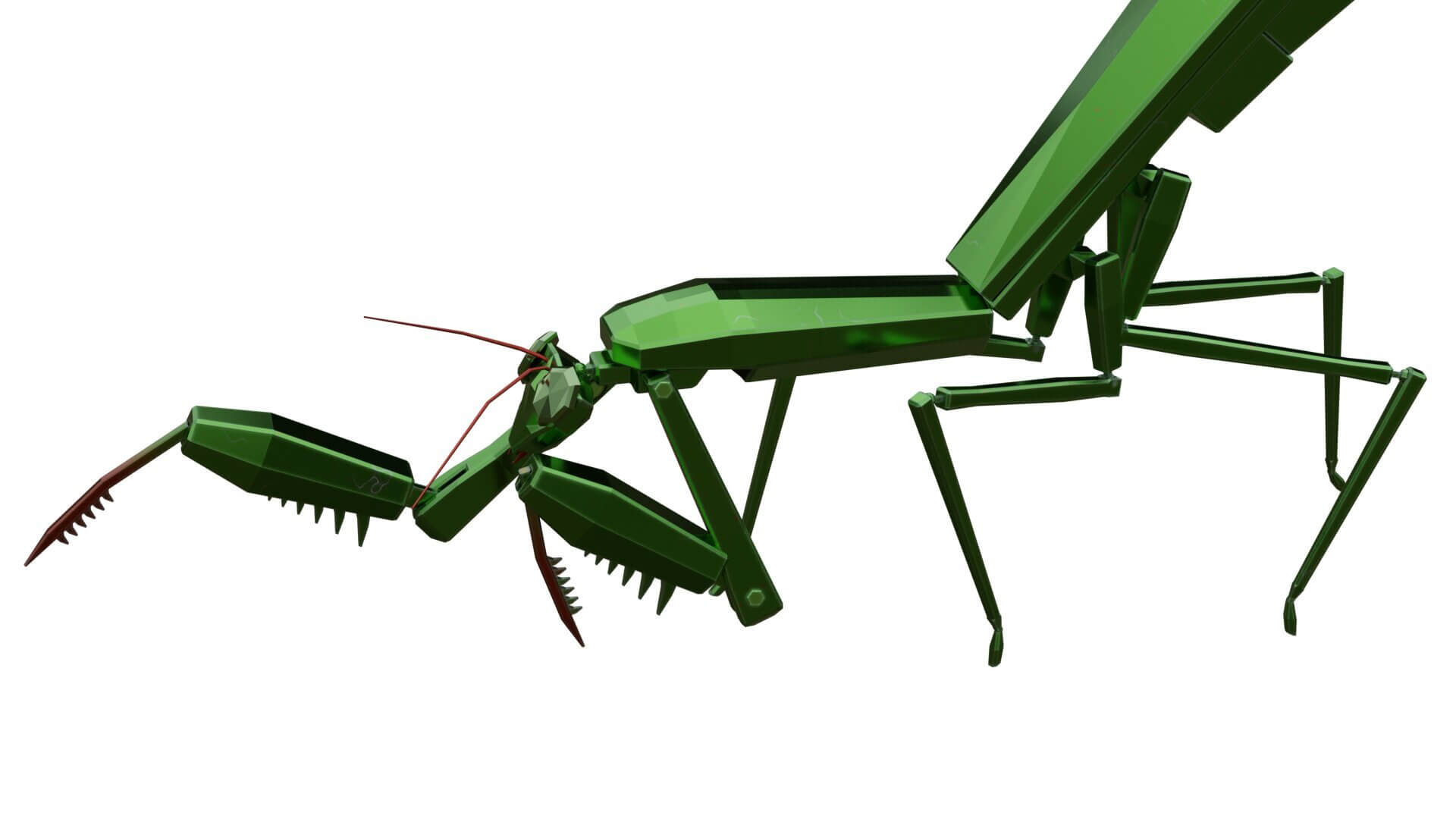 Mecha Mantis - 3D Model by Blenduffo
