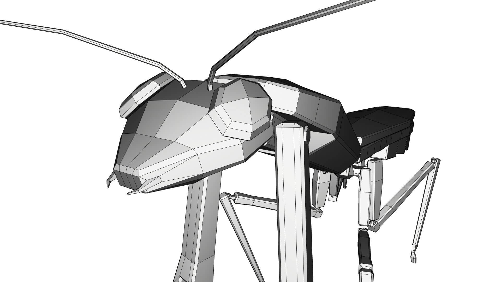 Mecha Mantis - 3D Model by Blenduffo