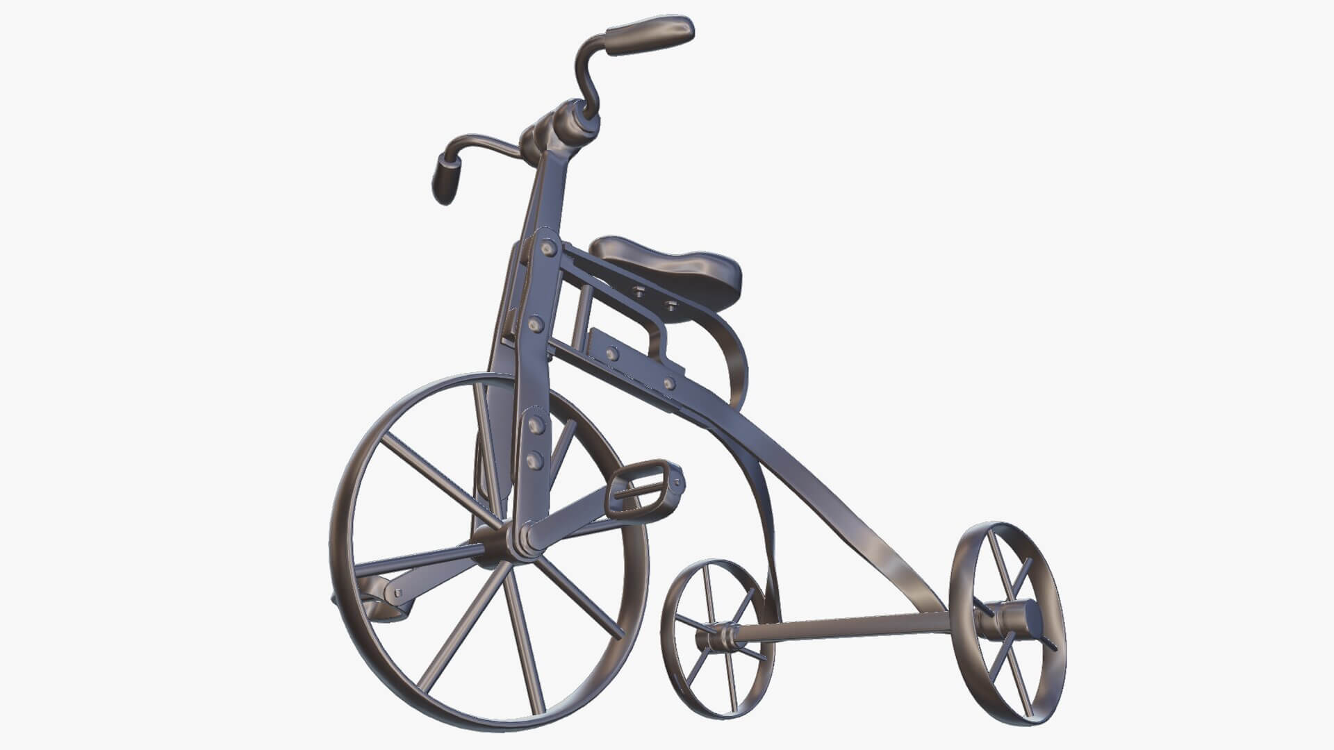 Old Tricycle - 3D Model by Blenduffo
