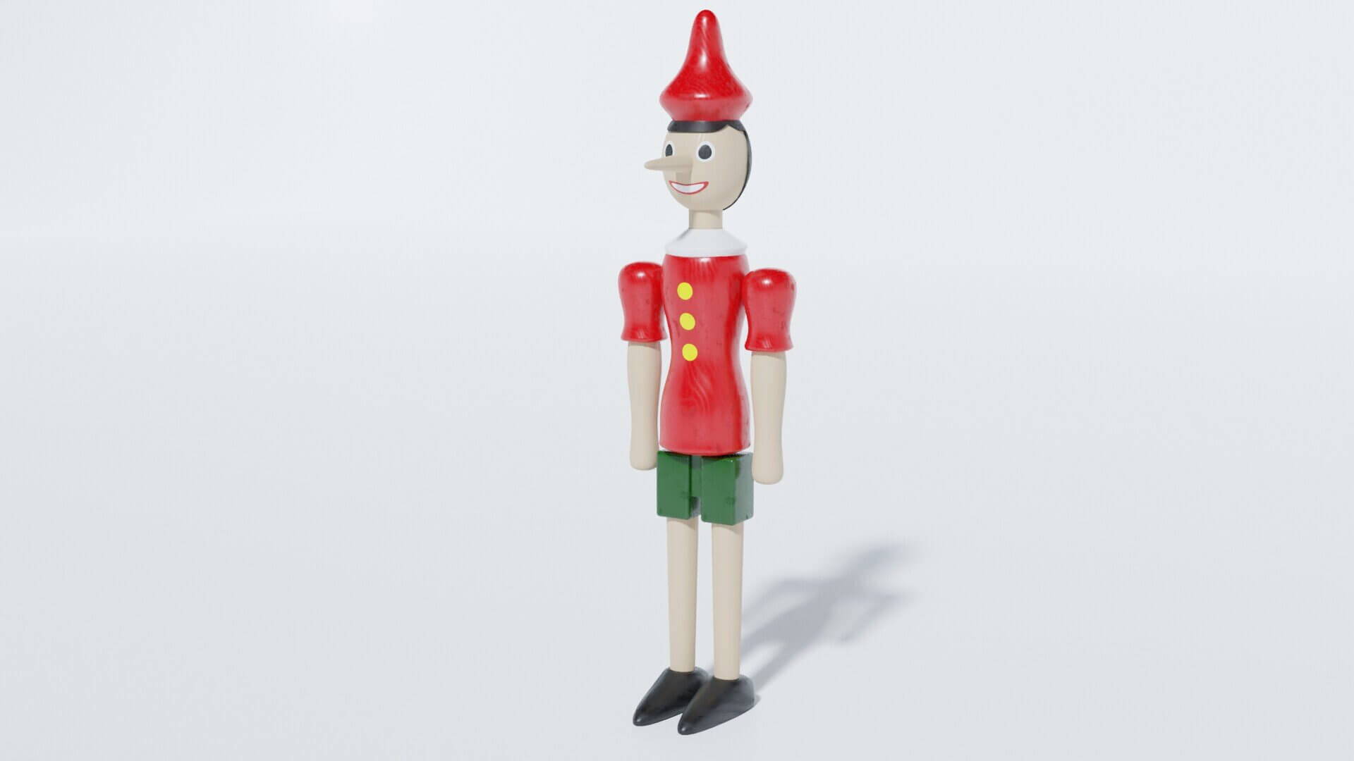 Rigged Pinocchio - 3D Model by Blenduffo