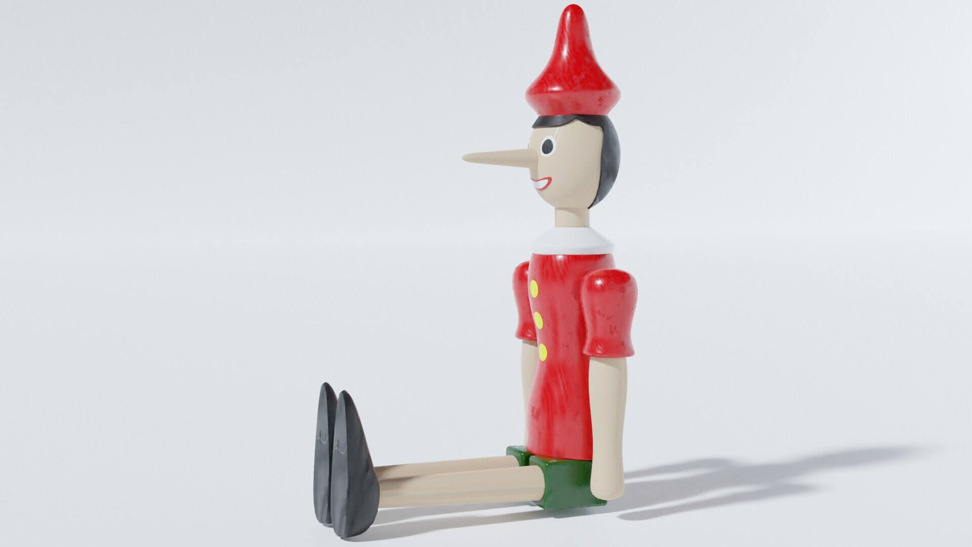 Rigged Pinocchio - 3D Model by Blenduffo