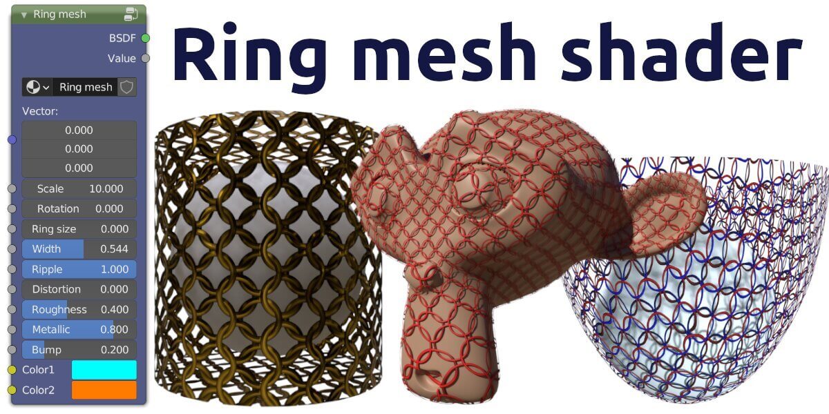 Ring Mesh Shader For Blender by Blenduffo