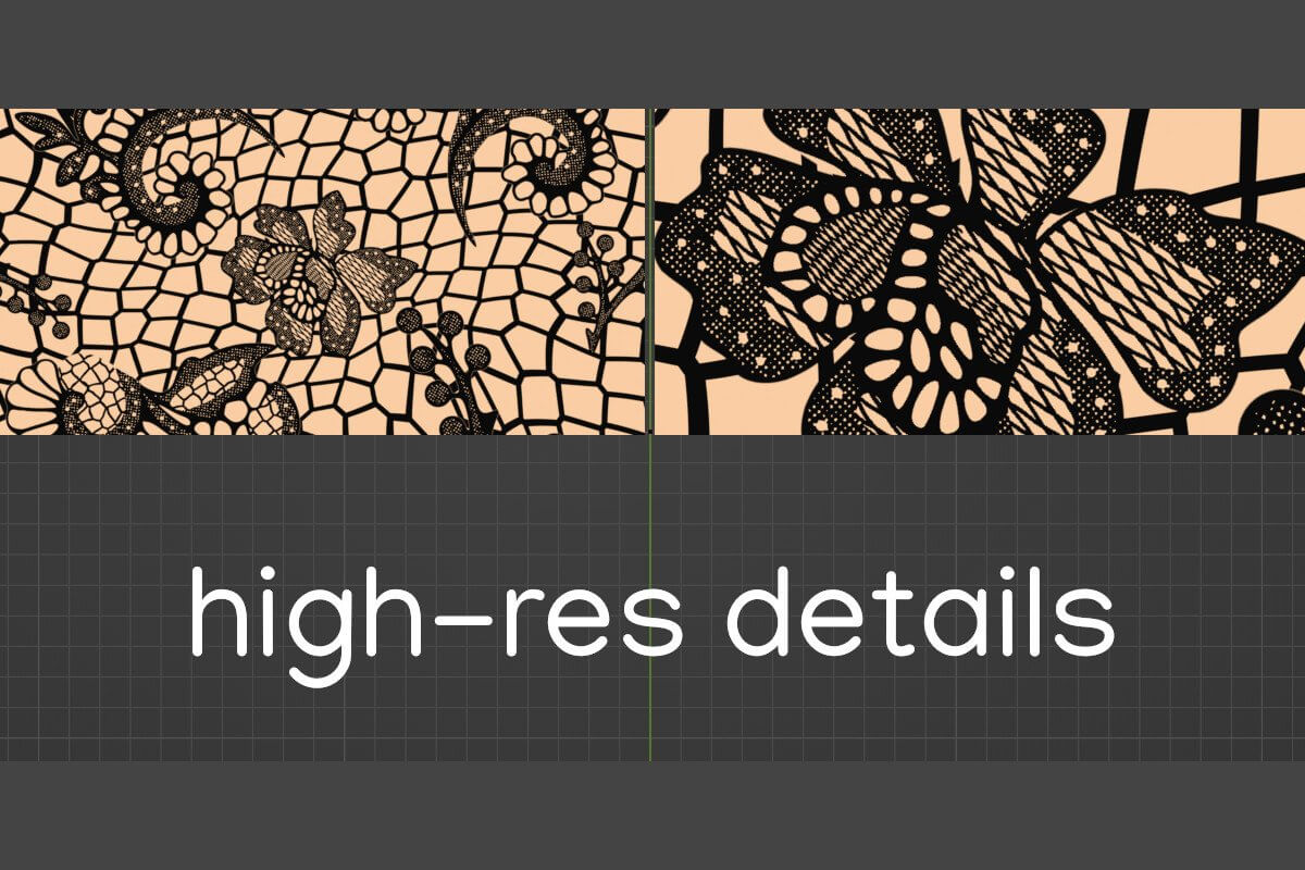 Semi-procedural Lace Texture For Blender 3D Material or Shader by Blenduffo