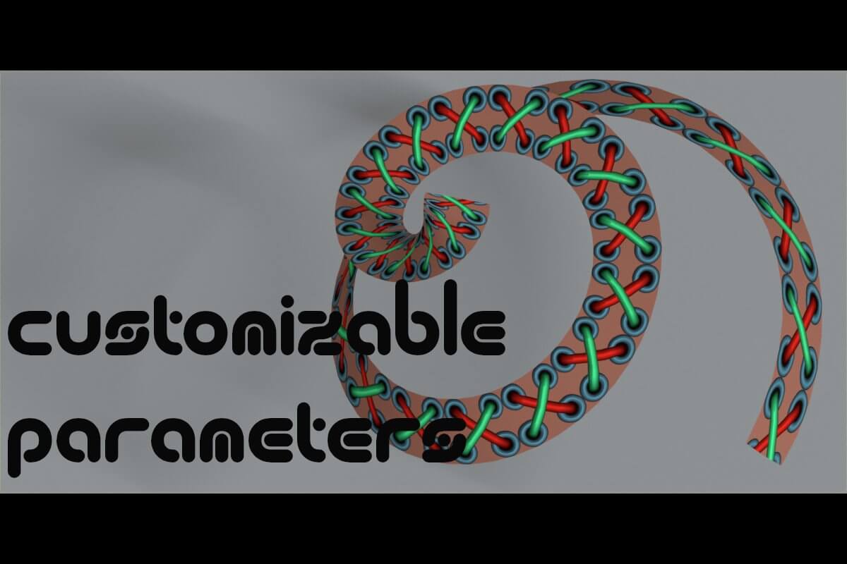 Shoelace and Stitch Node For Blender - 3D Material or Shader by Blenduffo