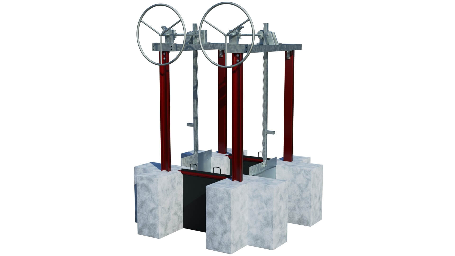 Sluice Gates - 3D Model by Blenduffo