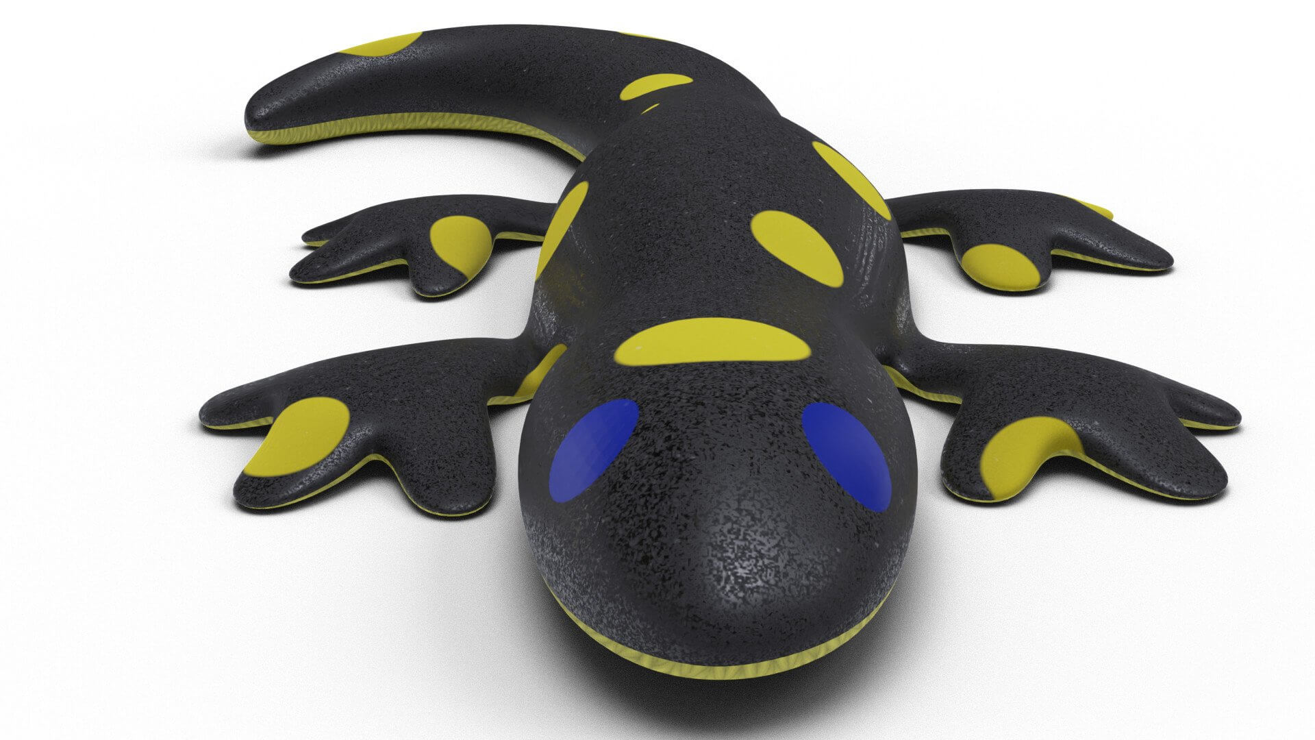 Stuffed Salamander Toy - 3D Model by Blenduffo