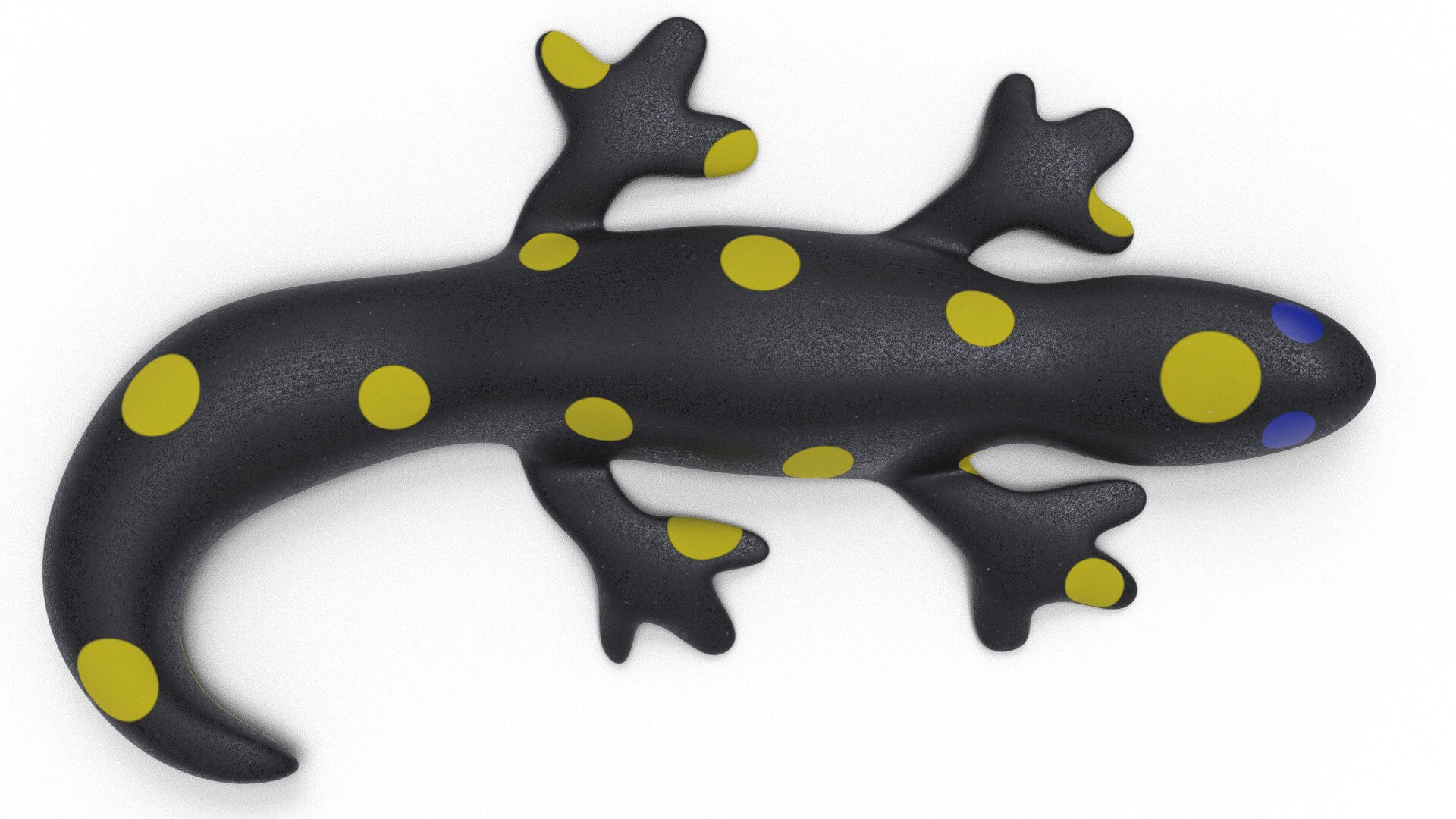 Stuffed Salamander Toy - 3D Model by Blenduffo
