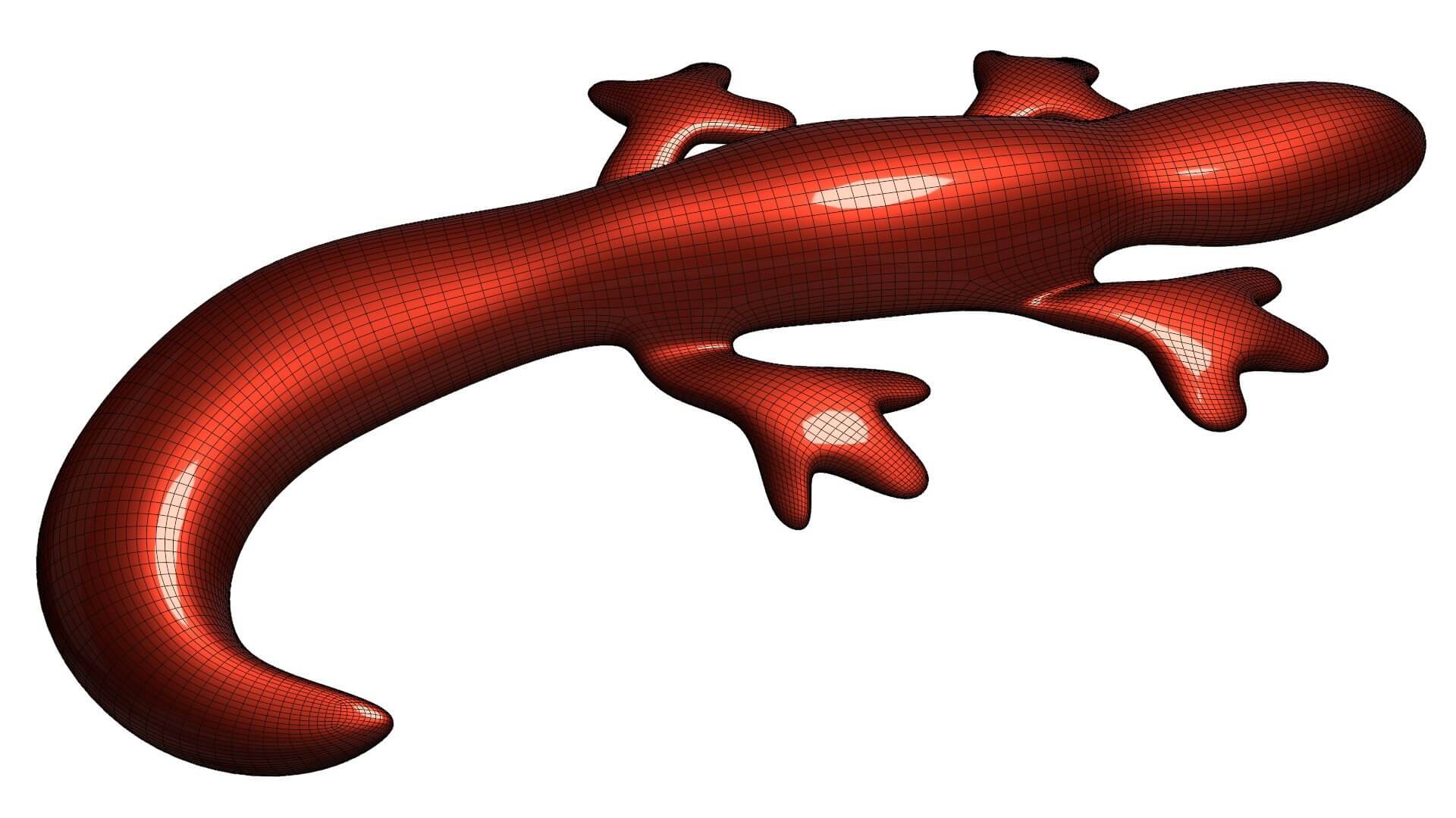 Stuffed Salamander Toy - 3D Model by Blenduffo