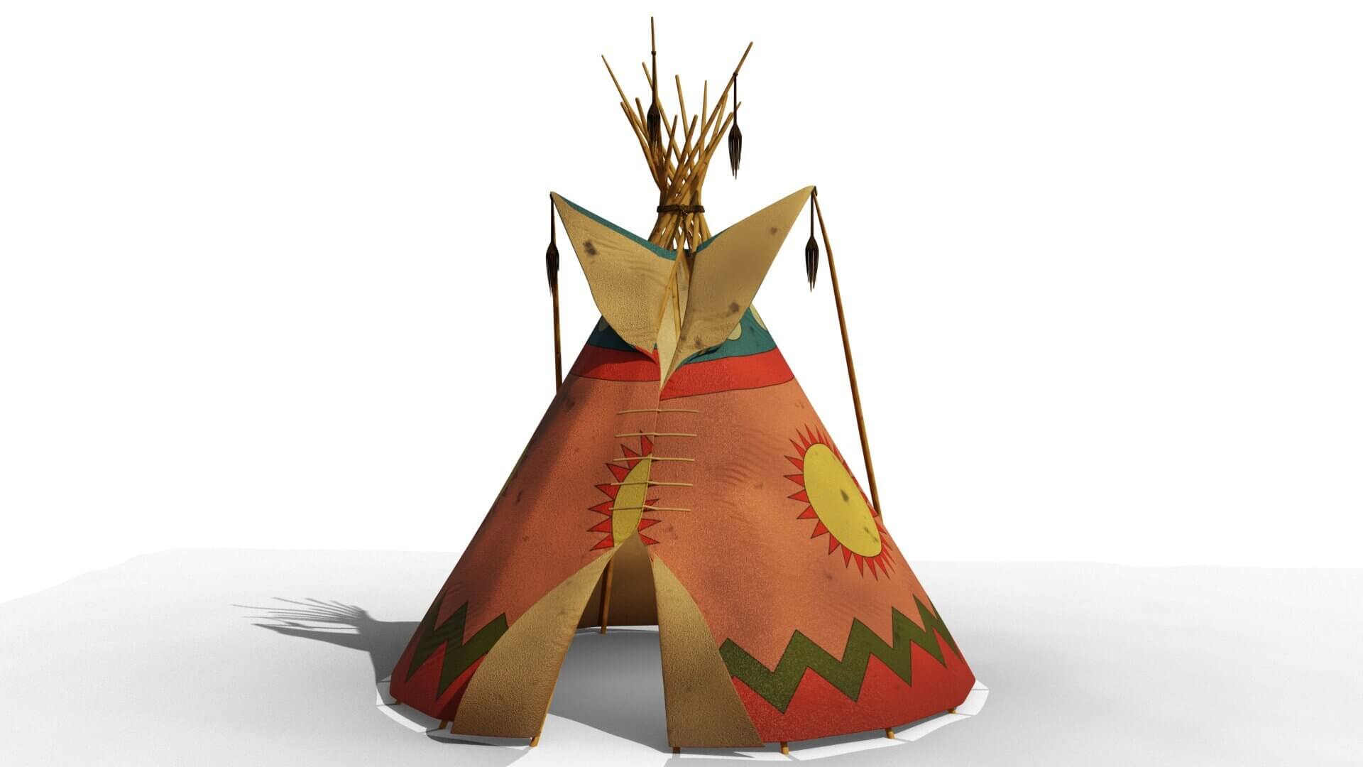 Tepee - 3D Model by Blenduffo